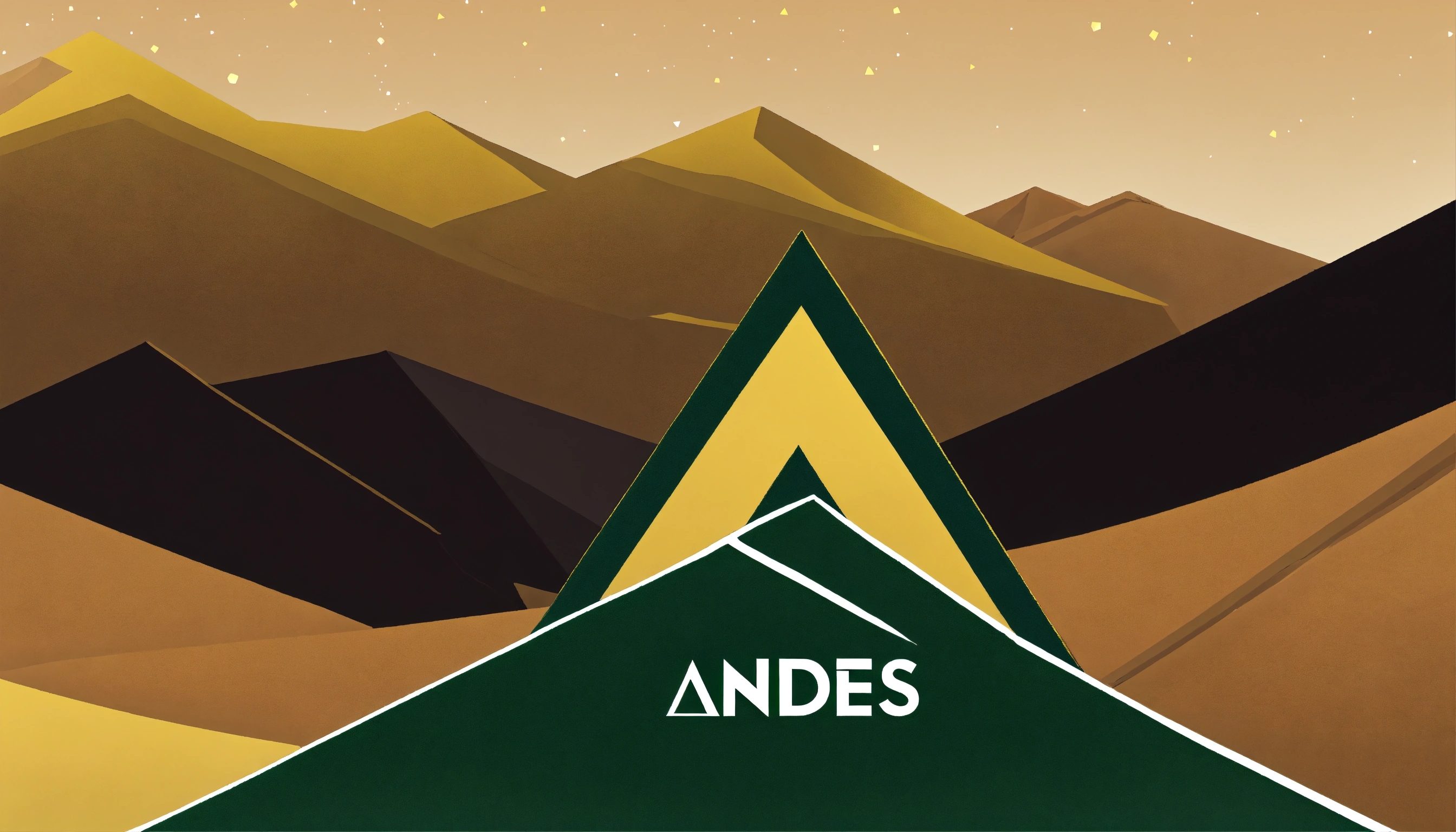 Lexica - I created a brand called "Andes Mons". The logo must contain 3 ...