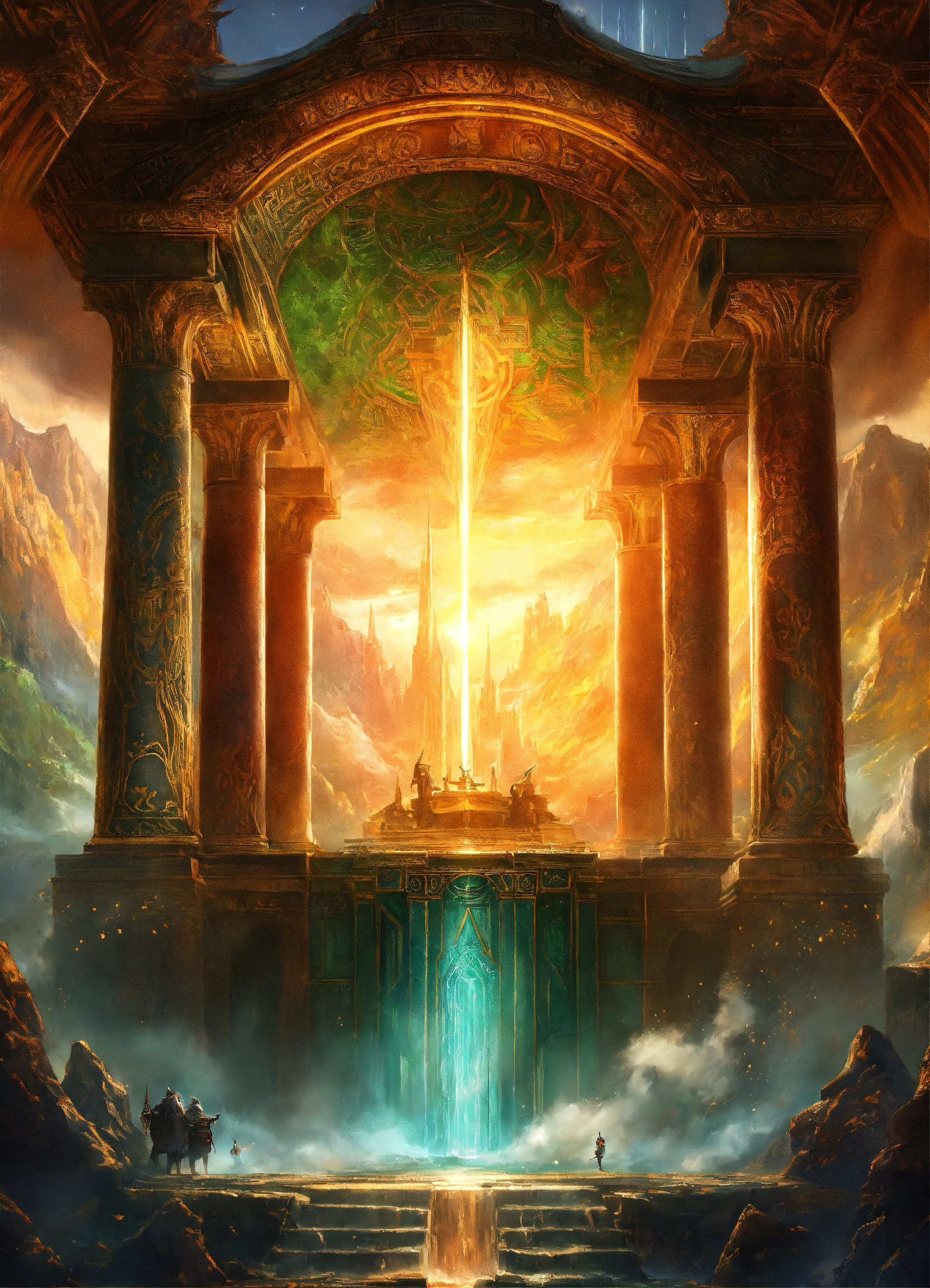 Lexica - Asgard, valhalla, hall of the Norse gods, epic, majestic,