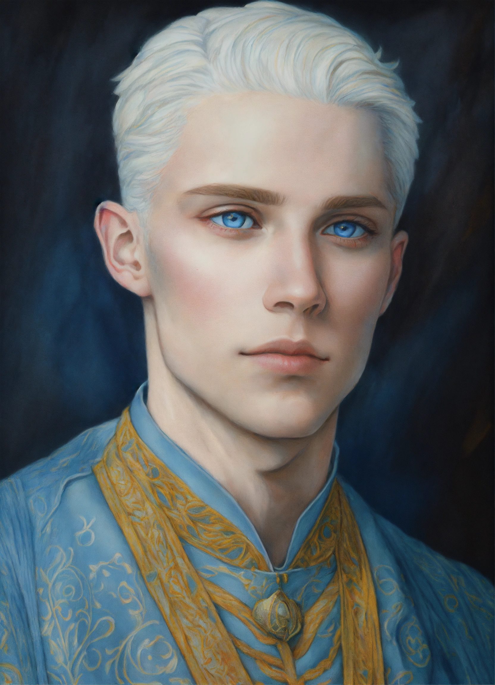 Lexica - Realistic colored pencil illustration of Portrait of a ...
