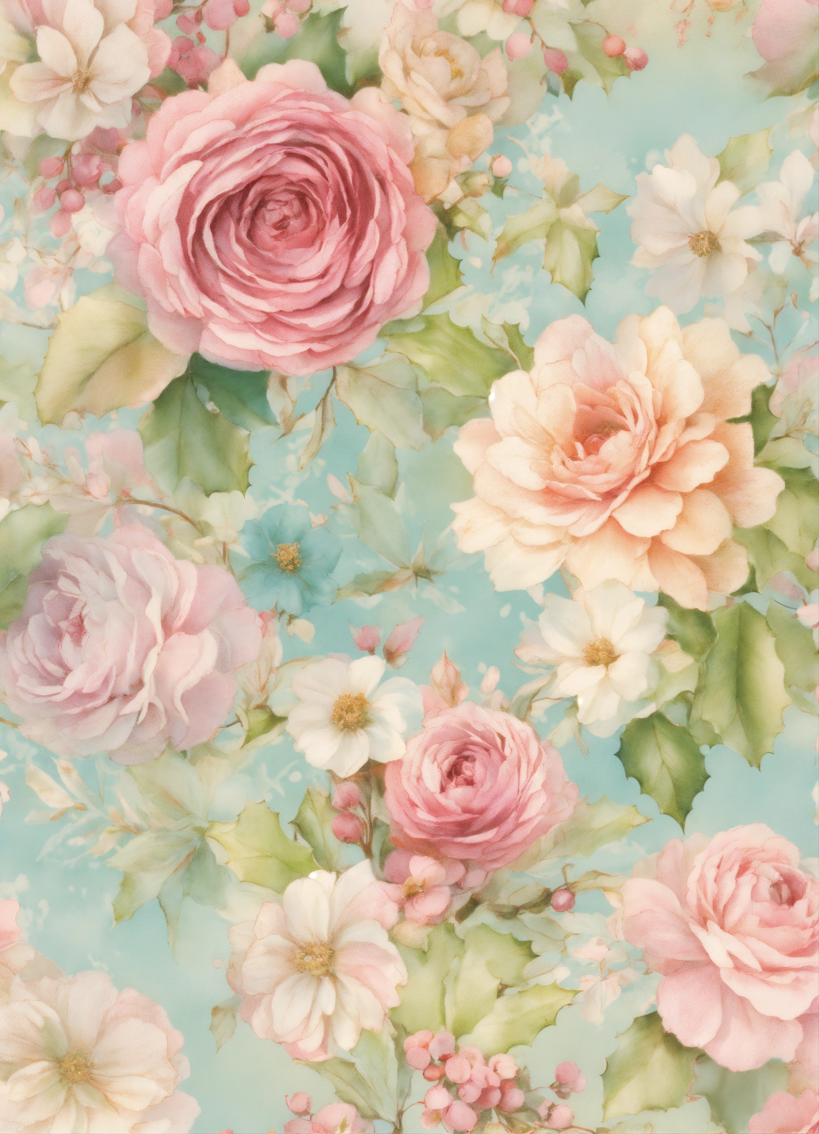 Lexica - Shabby chic dreamy mist pastel colors junk journaling ...