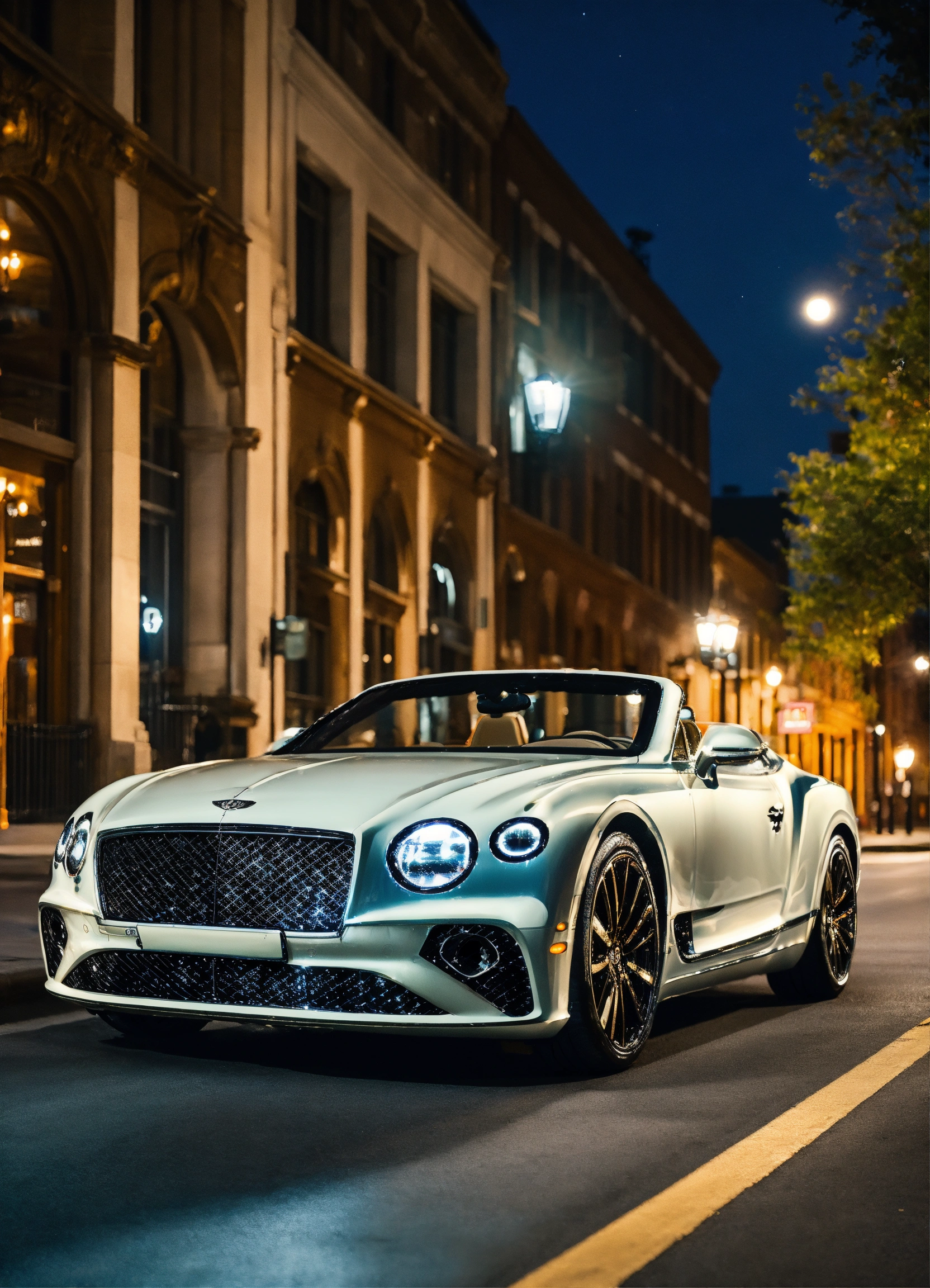 Lexica - 2022 Bentley continental GT convertible white with gold trim ...