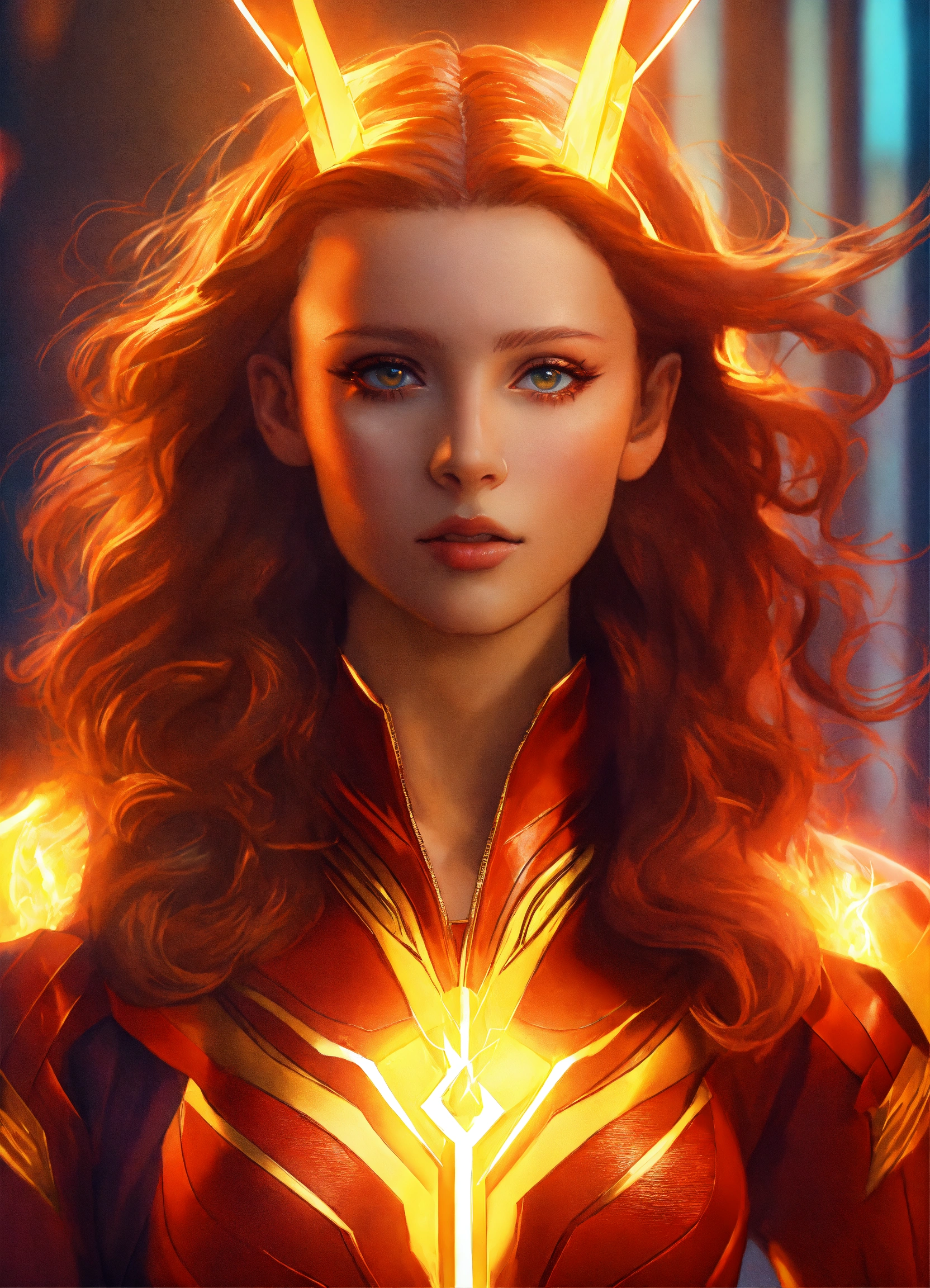 Lexica - Millie Bobby Brown as Dark Phoenix from the Xmen, cinematic ...
