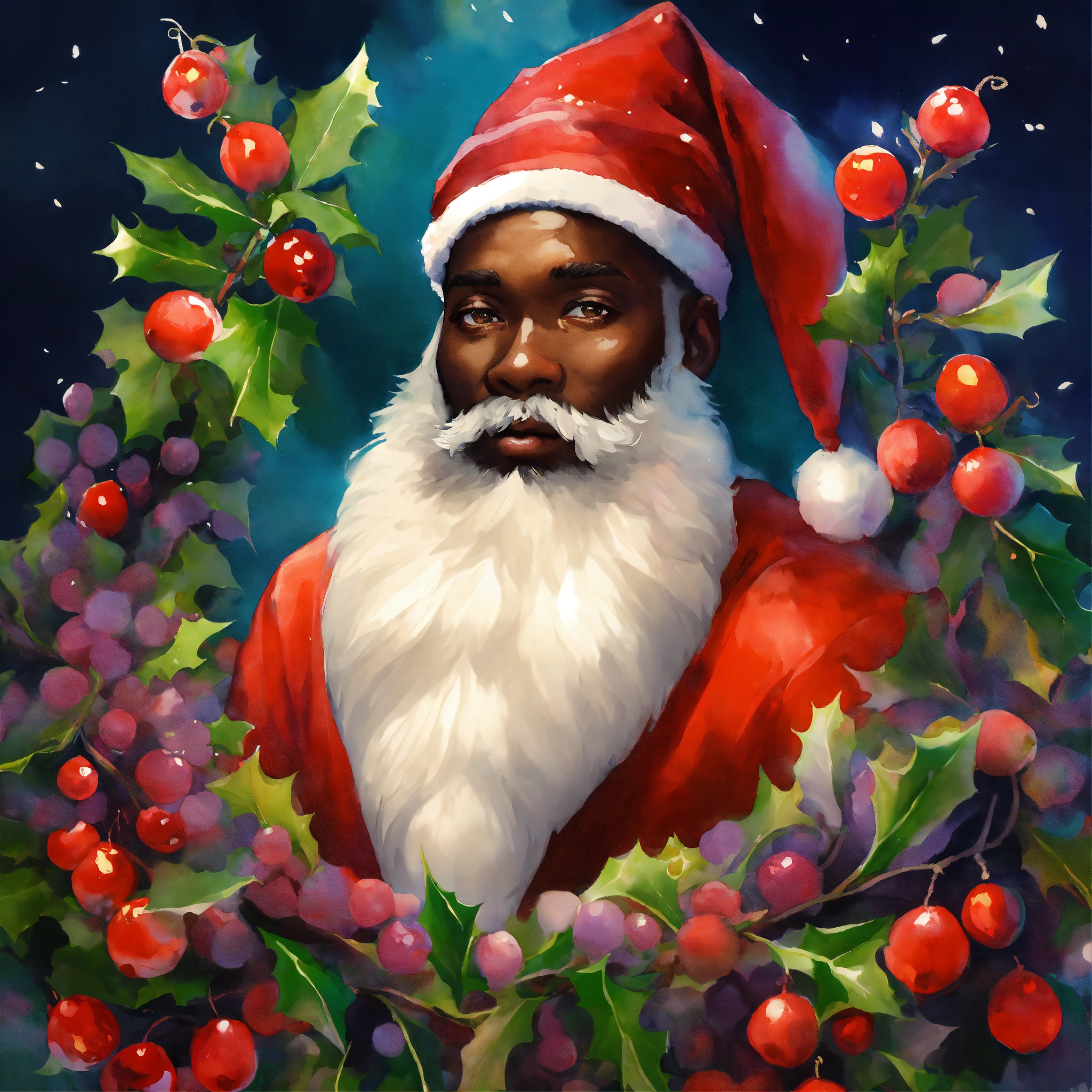 Lexica - Deep complexion extremely pointed eared Black Santa Claus ...