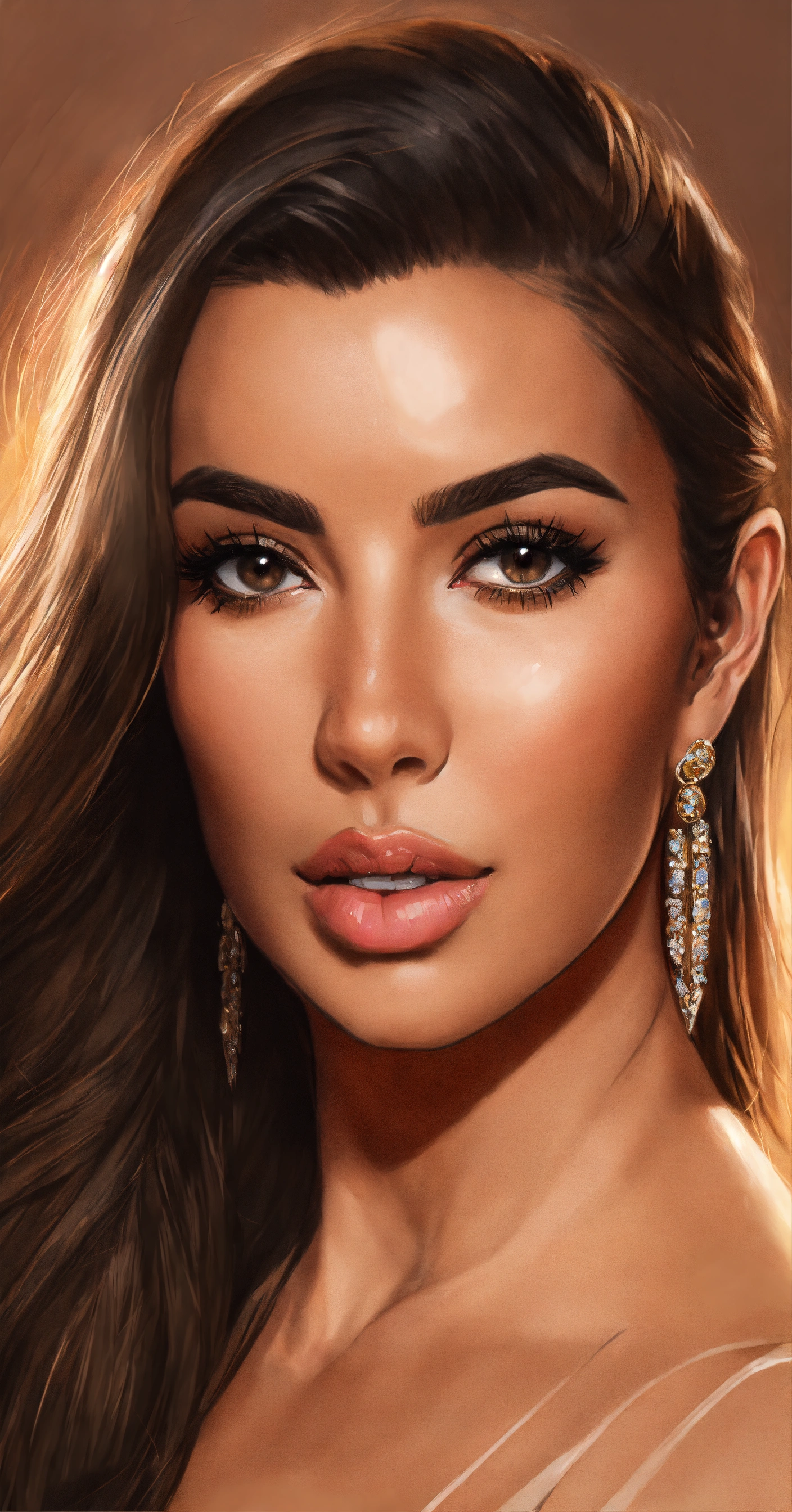 Lexica - Kim kardashian, portrait, face, realistic