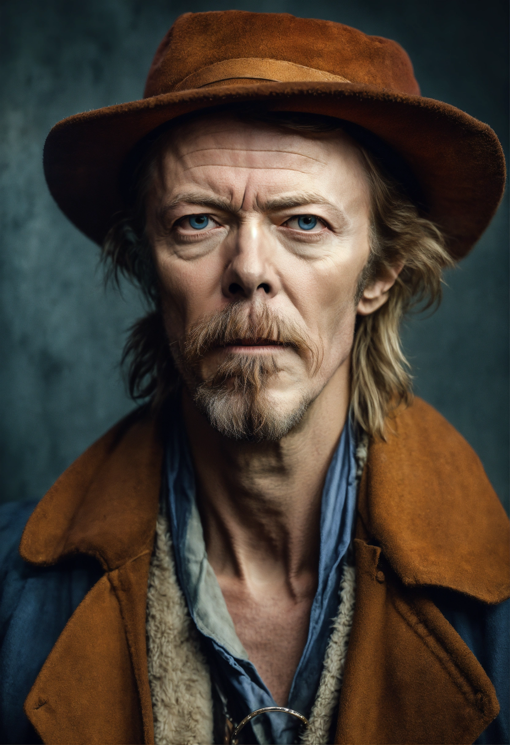 Lexica - Portrait of David bowie as a stereotypical hobo, complete with ...