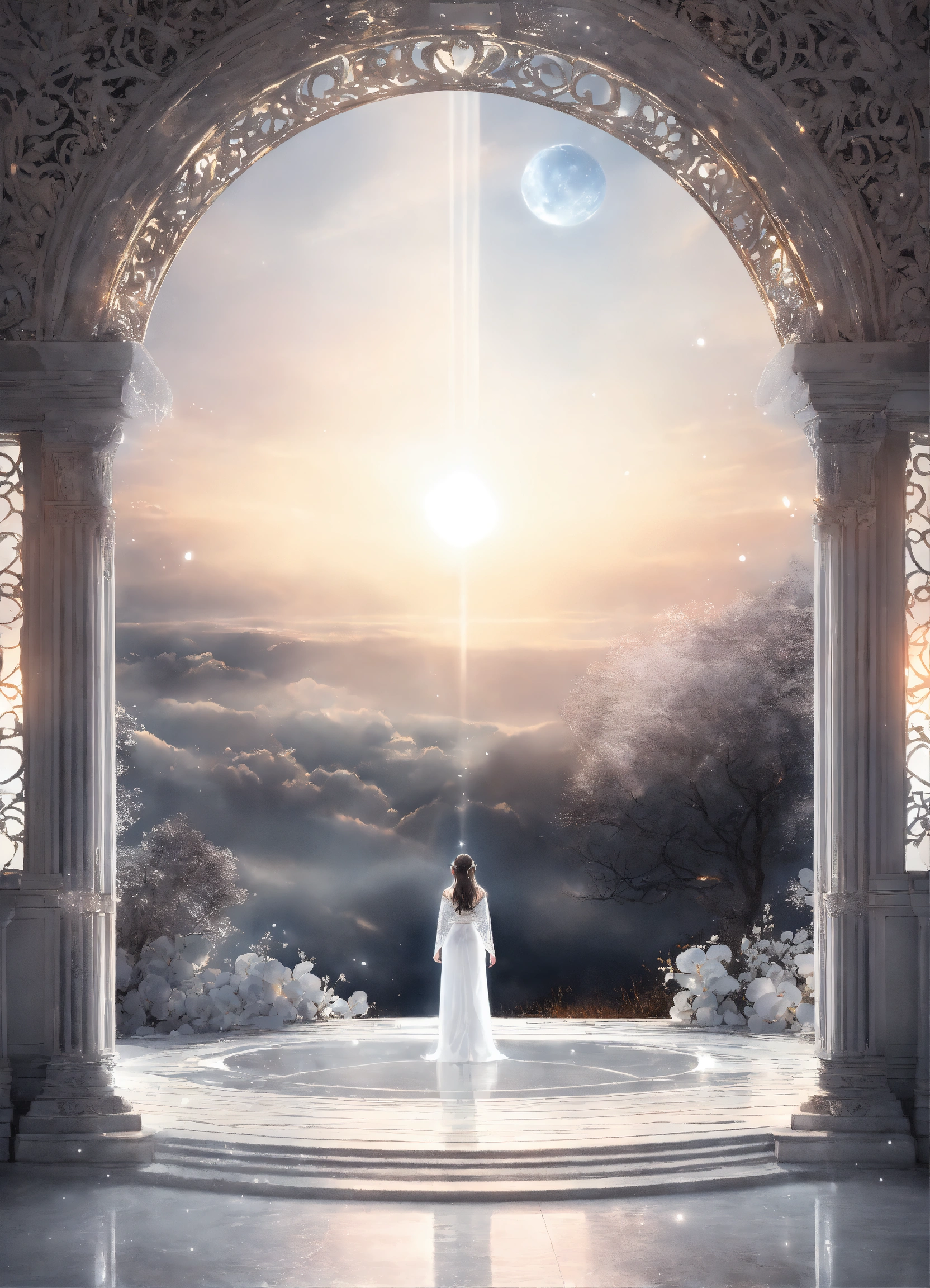 Lexica - A white space environment. This image is fantasy and conveys ...