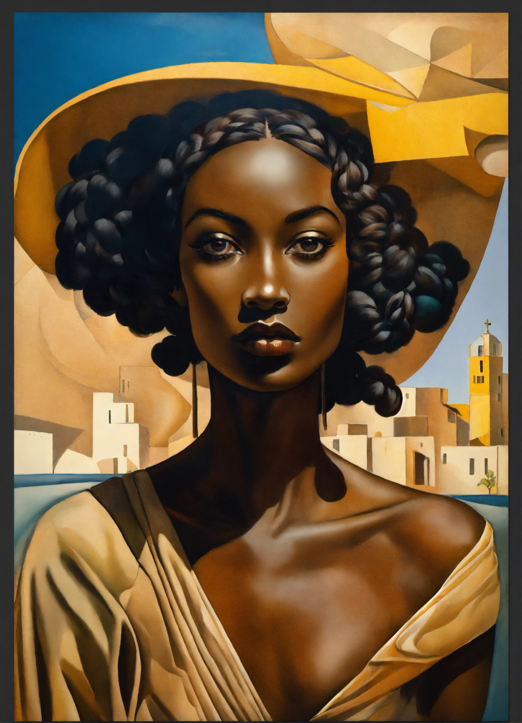 Lexica - Best of Dalí realism dark-skinned females, cubism, boho ...
