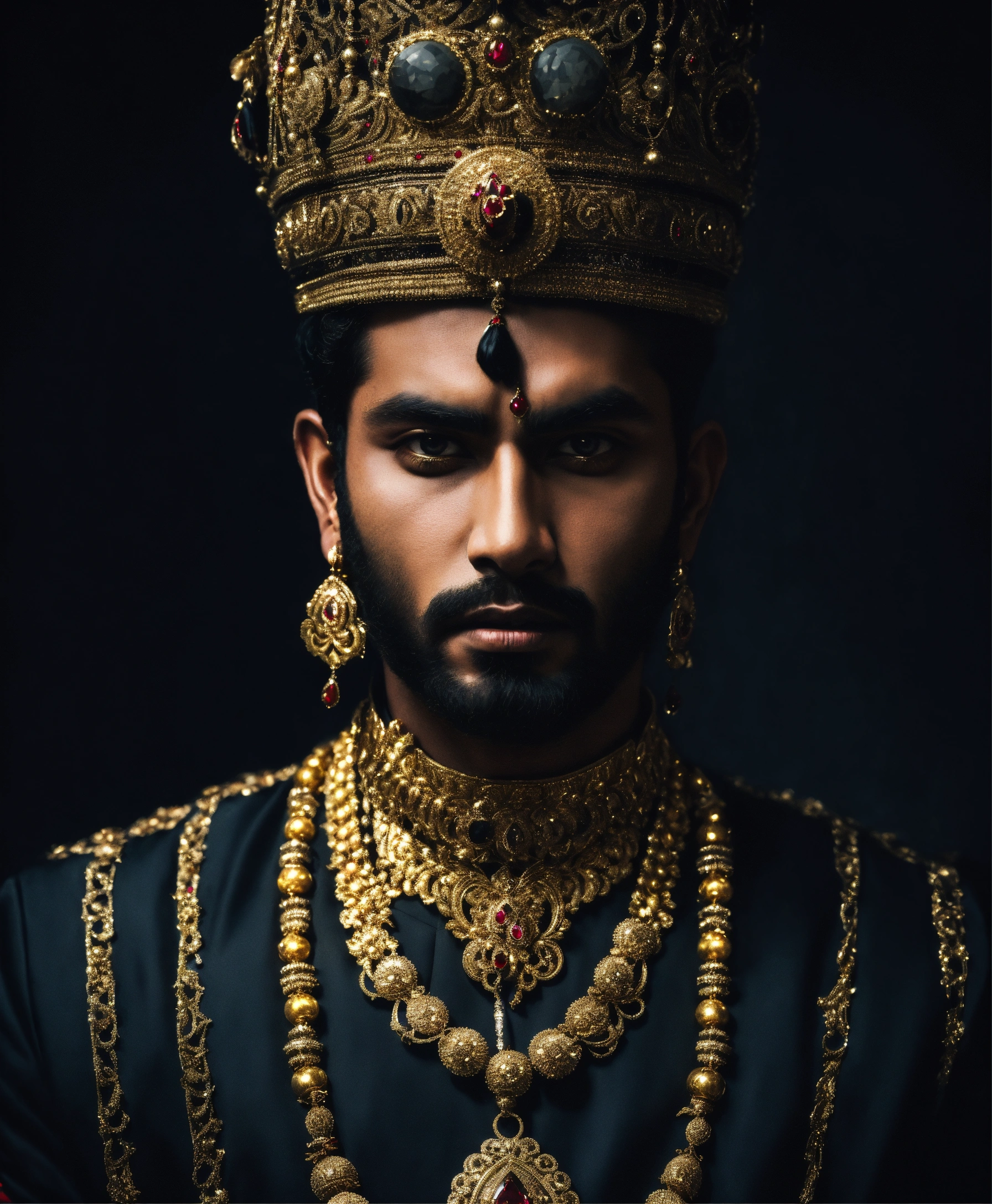 Lexica - Dark, mysterious and dramatic portrait of a young handsome ...