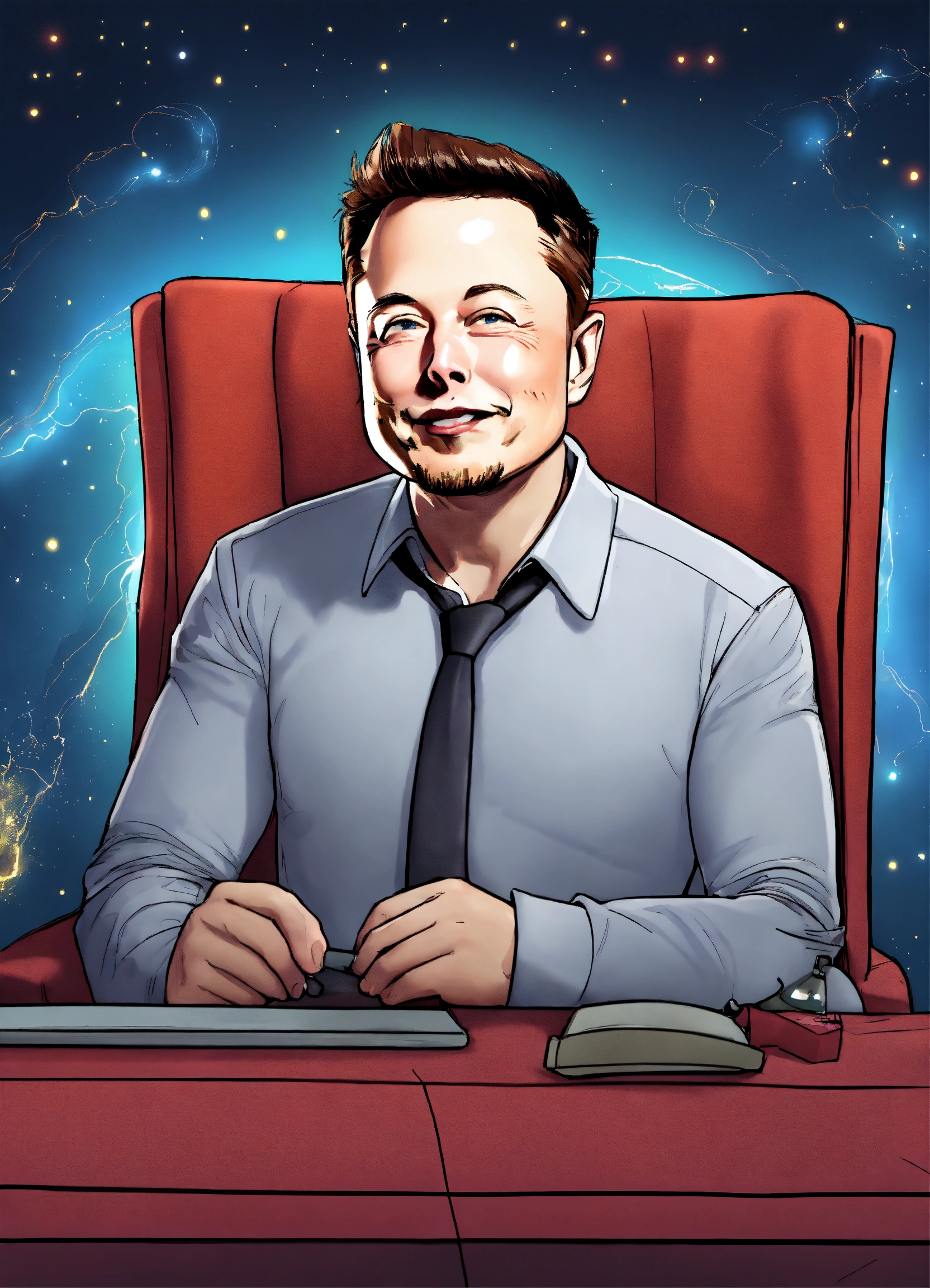 Lexica - Elon musk cartoon