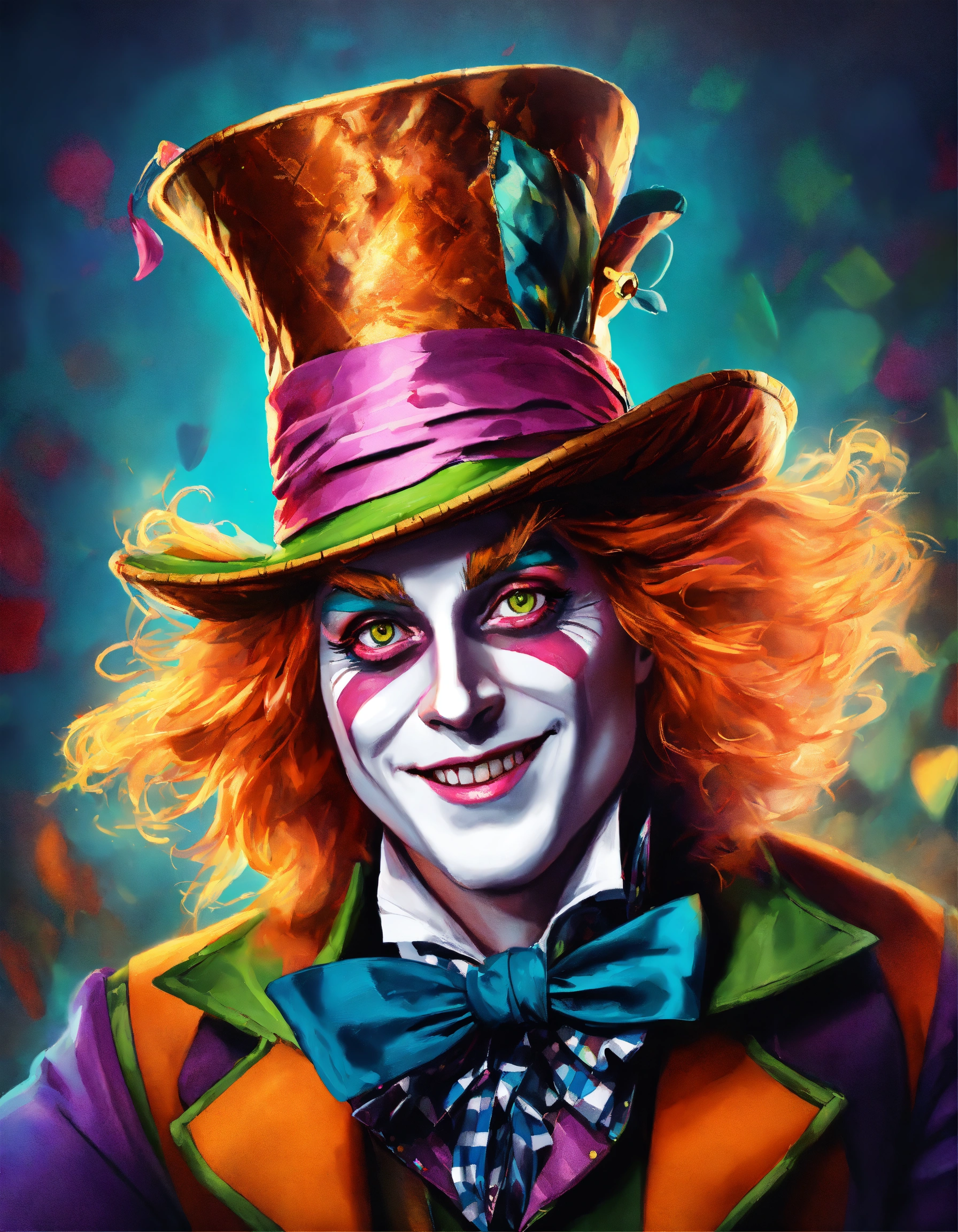 Lexica - The Mad Hatter, from Alice in Wonderland, realistic cartoon ...