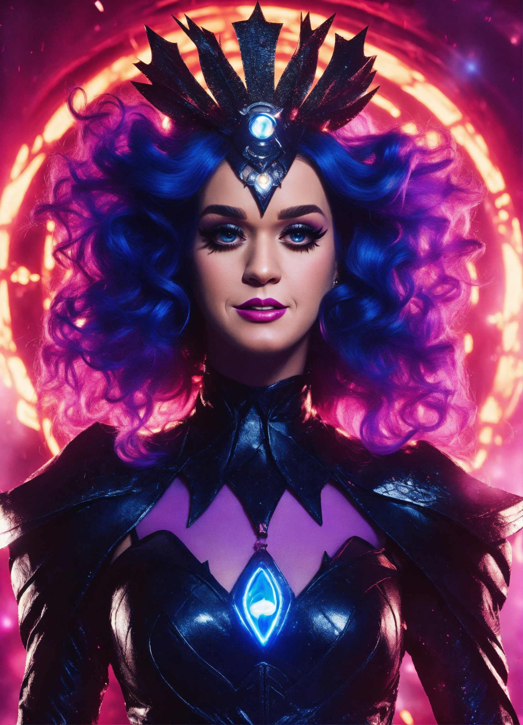 Lexica - Manipulative Dark queen with a mesmerizing stare, glowing ...