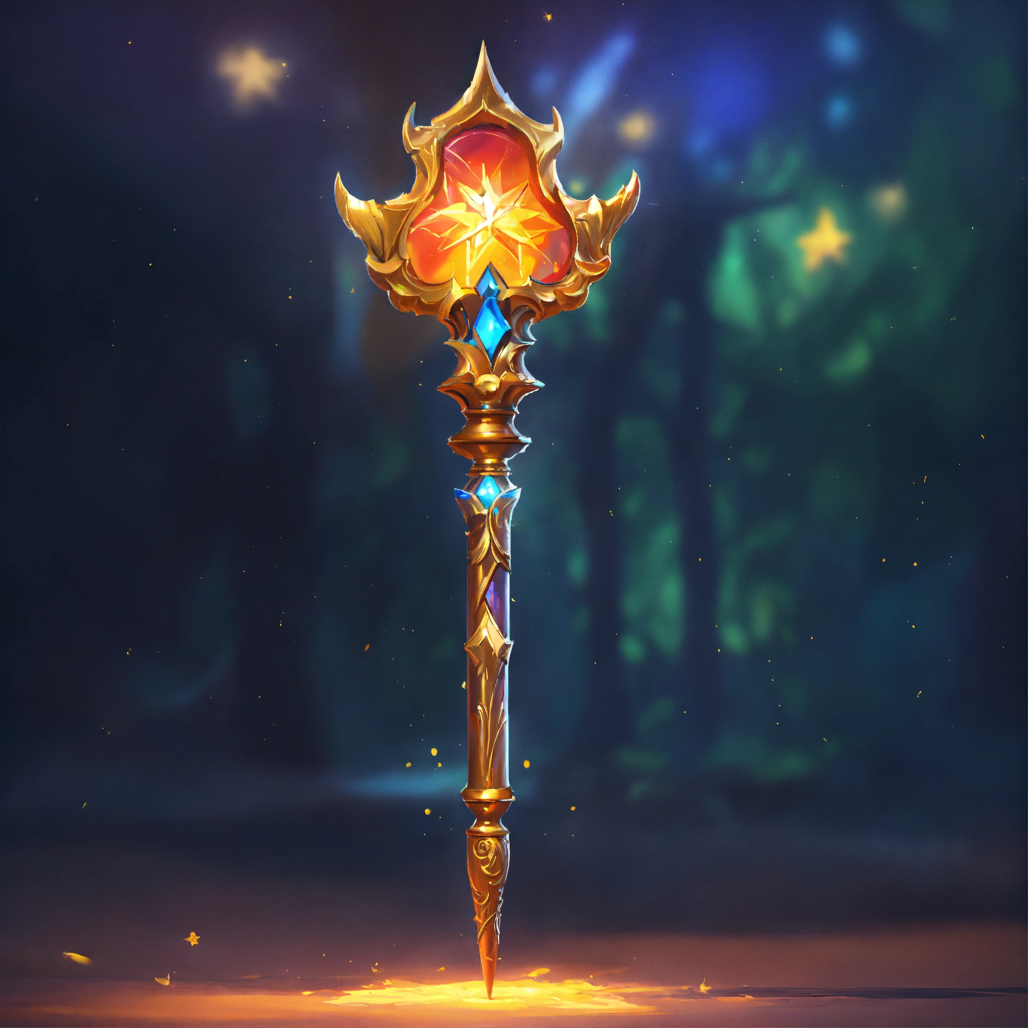 Lexica - Fantasy magic wand, isolate objects, realistic cartoon oil ...