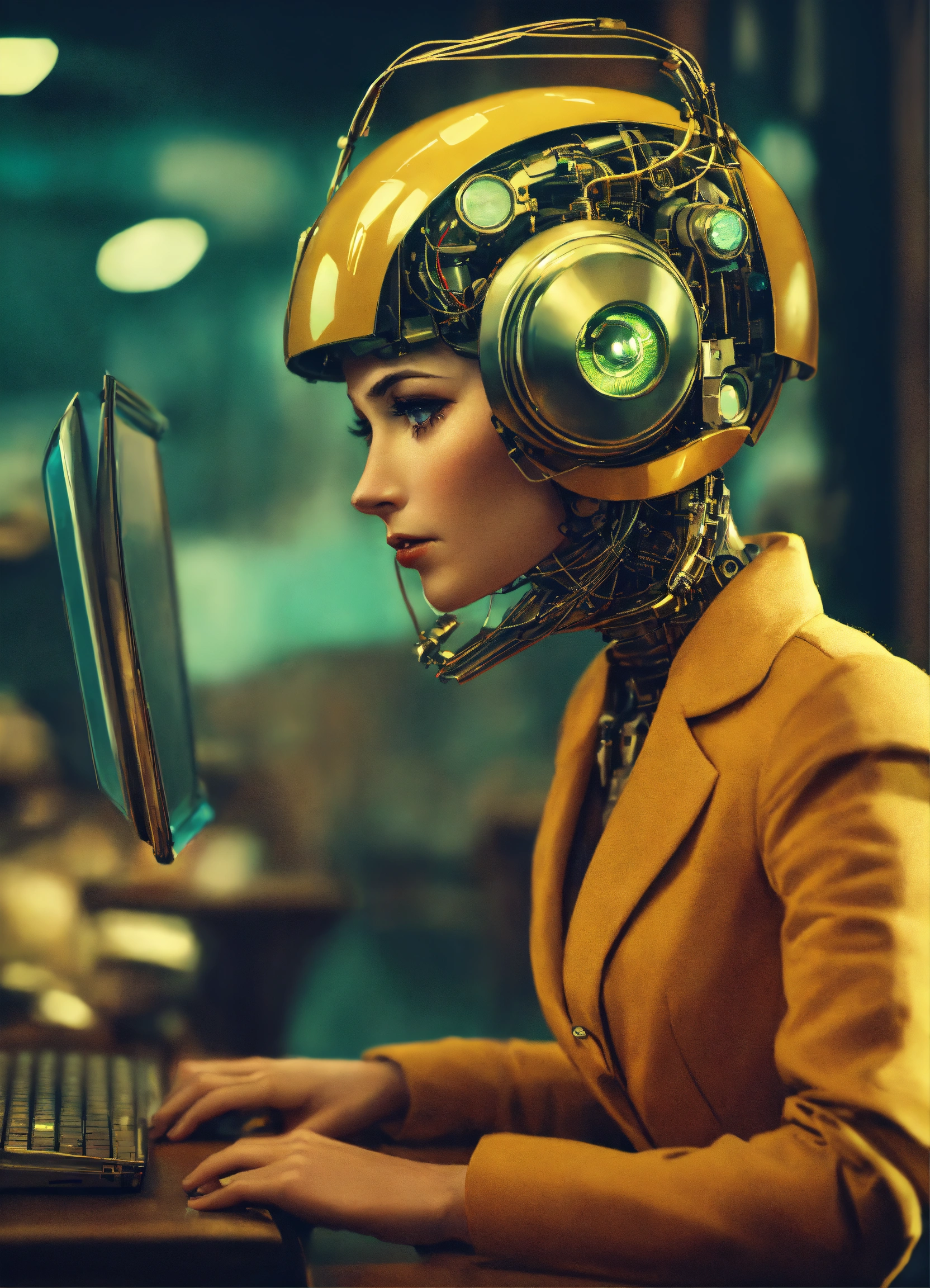 Lexica - Portrait of a human like chatbot, very empathetic with a ...