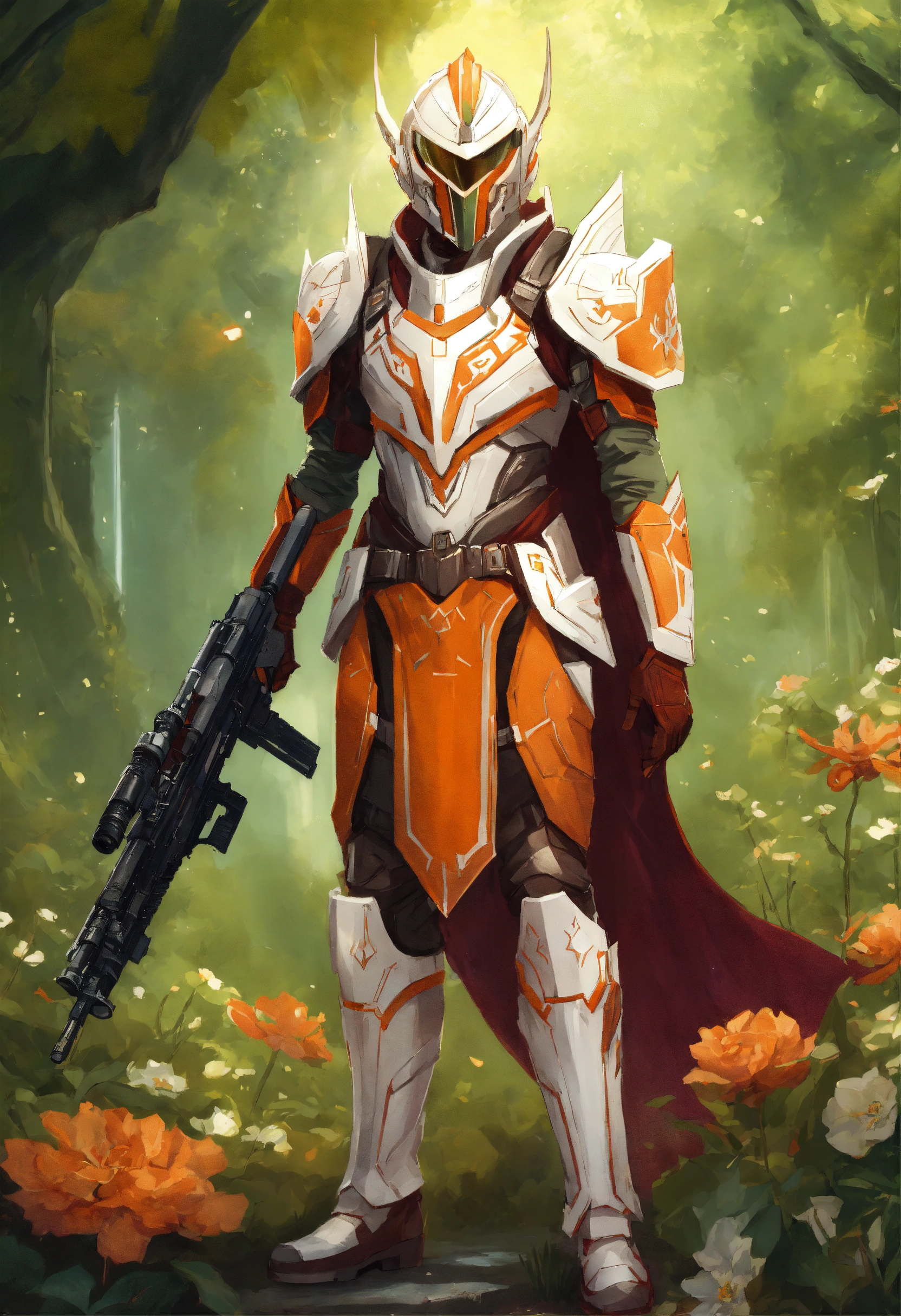 Lexica - Epic drawing of a full body of a high elf sci fi soldier ...