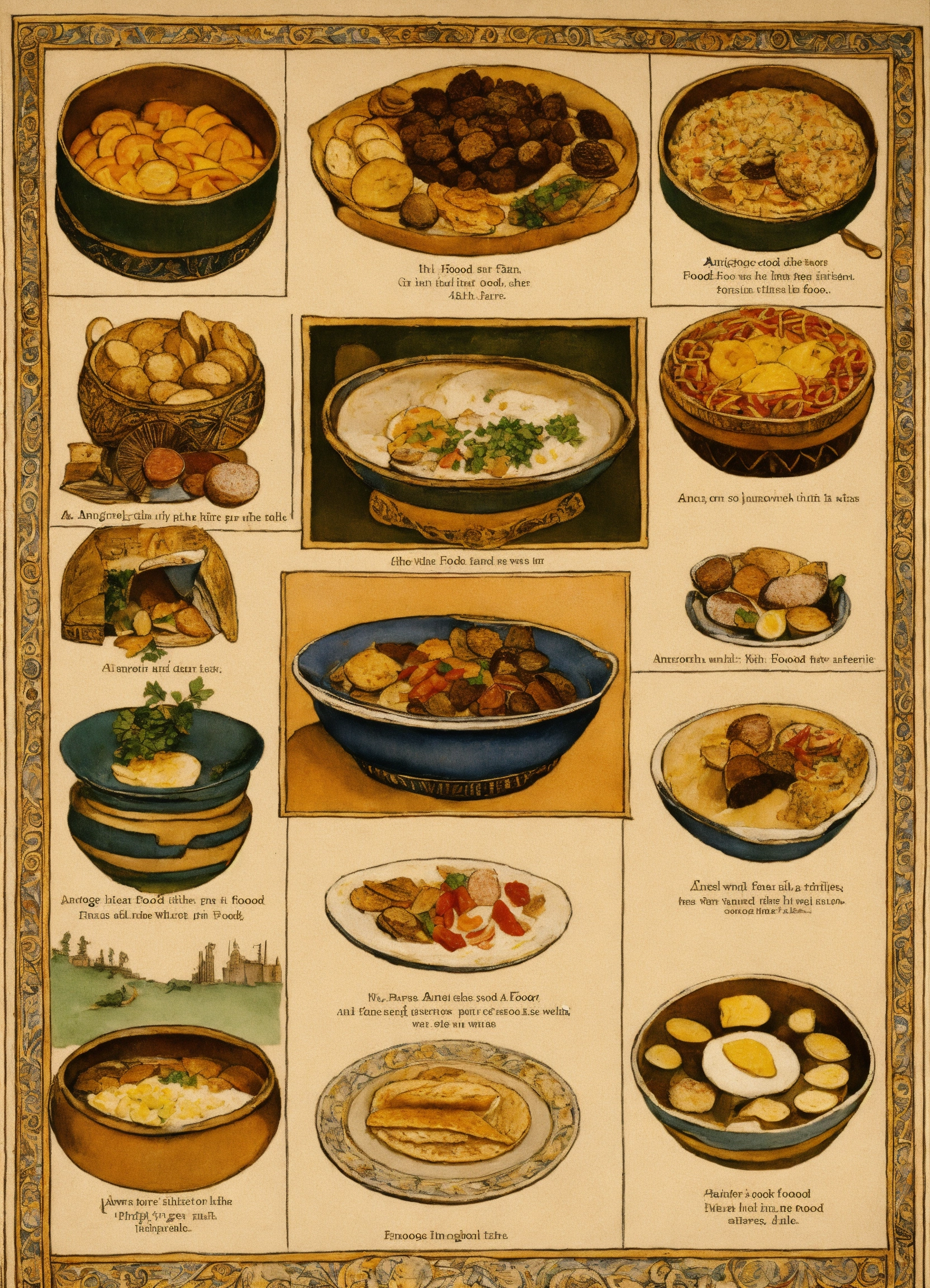 Lexica - Anglo saxon food table