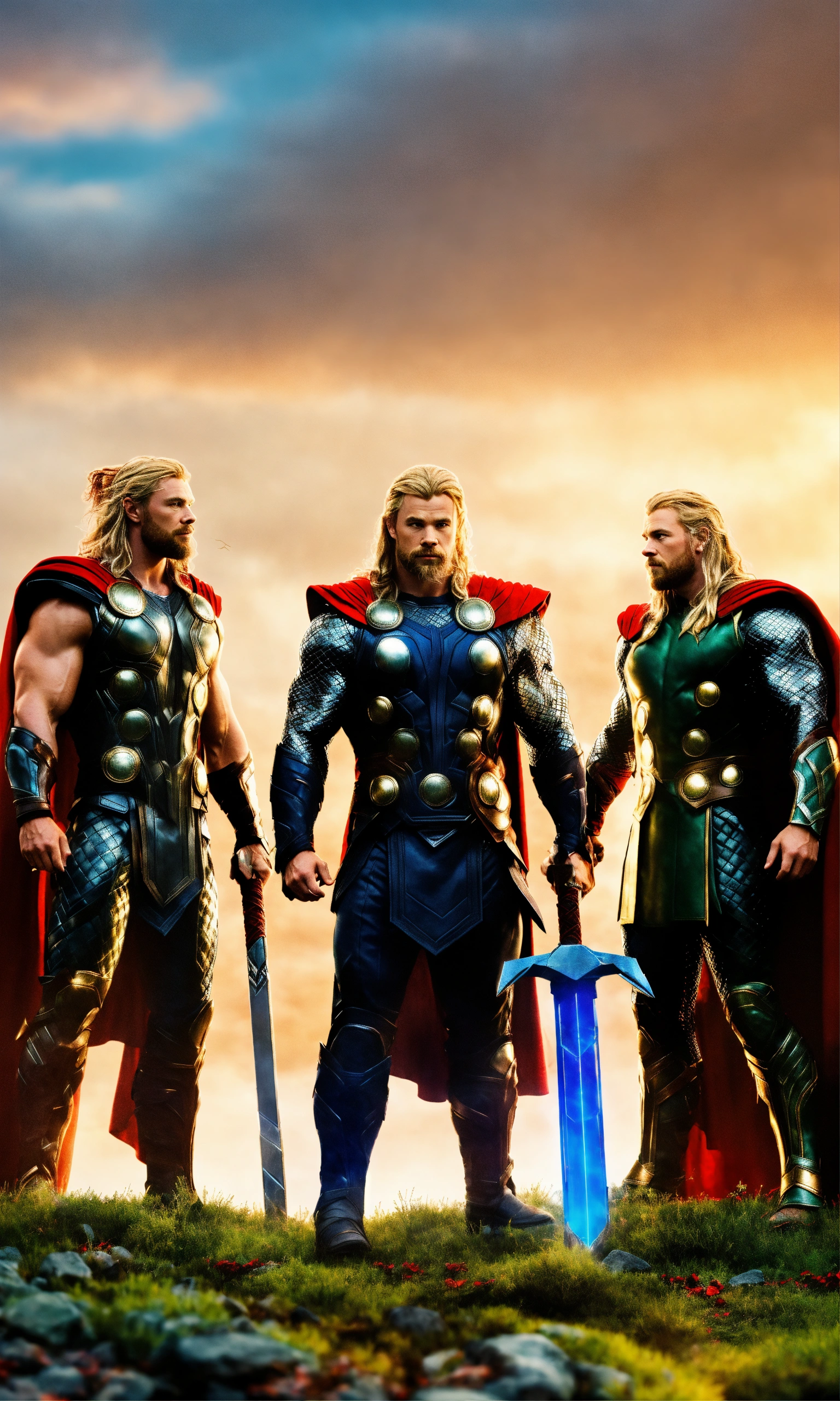 Lexica - Different versions of Thor standing together, nature ...