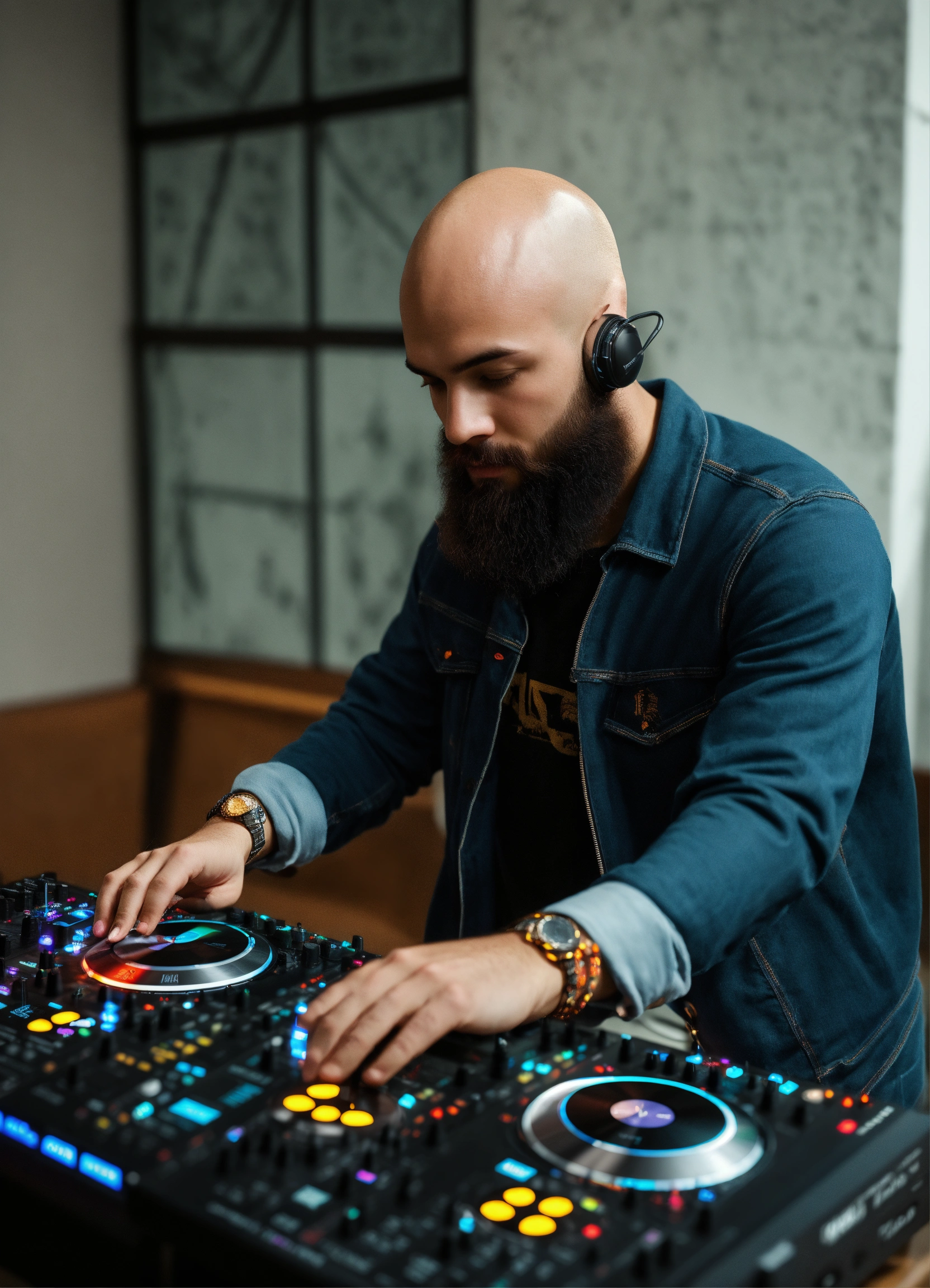 Lexica - A young man bald head man with beard 8k modern day The Pioneer ...