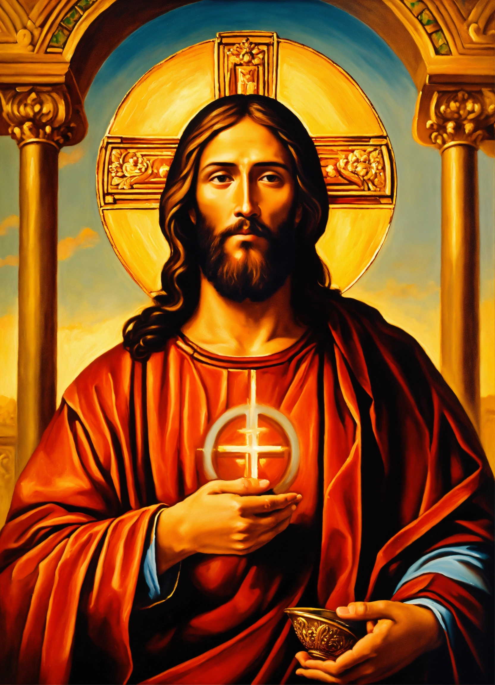 Lexica - Oil painting of jesus christ in judea