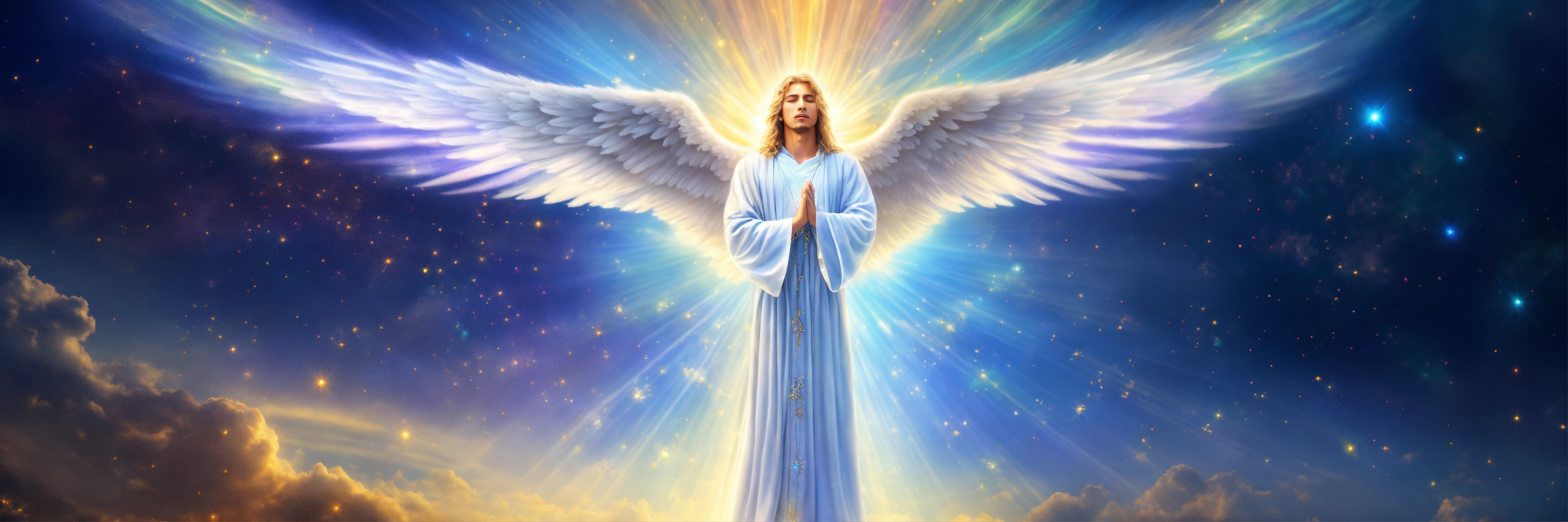 Lexica - Angel moving up beautiful uplifting spiritual visionary scene ...