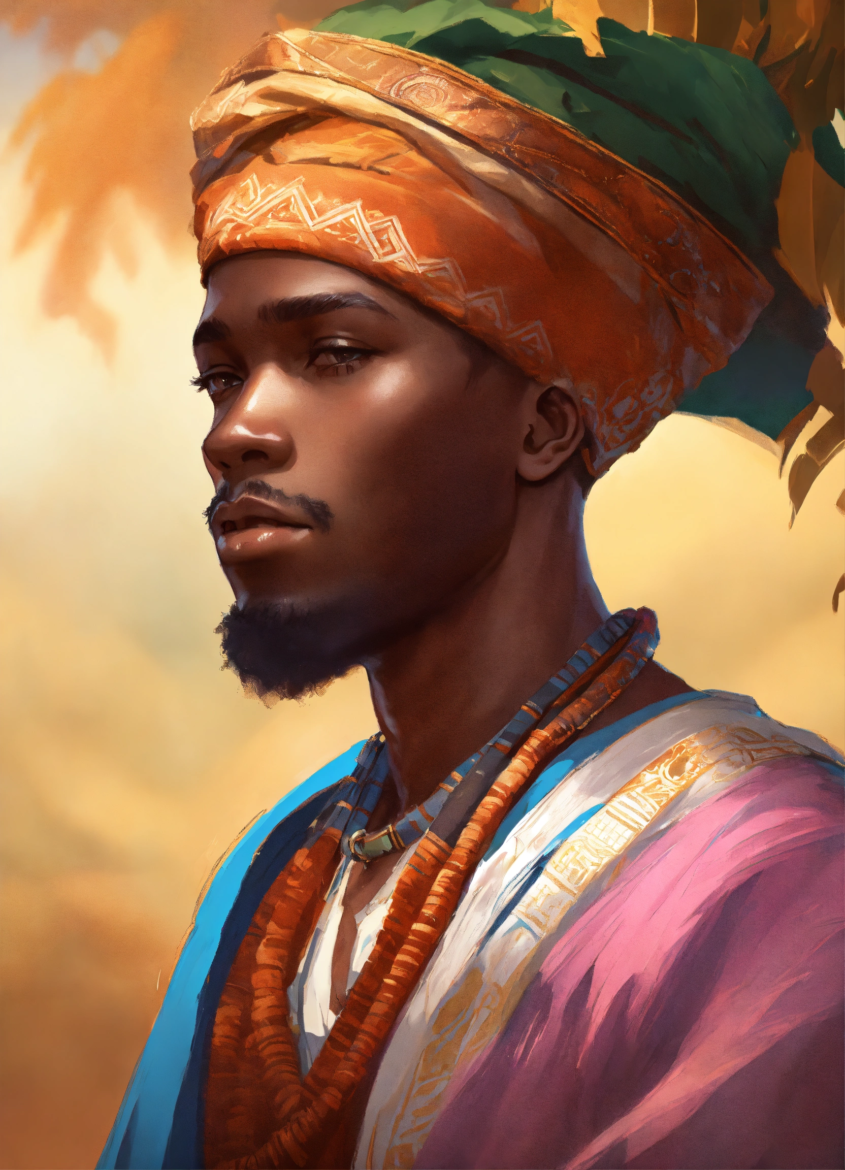 Lexica - African man, wearing simple african simple traditional ...