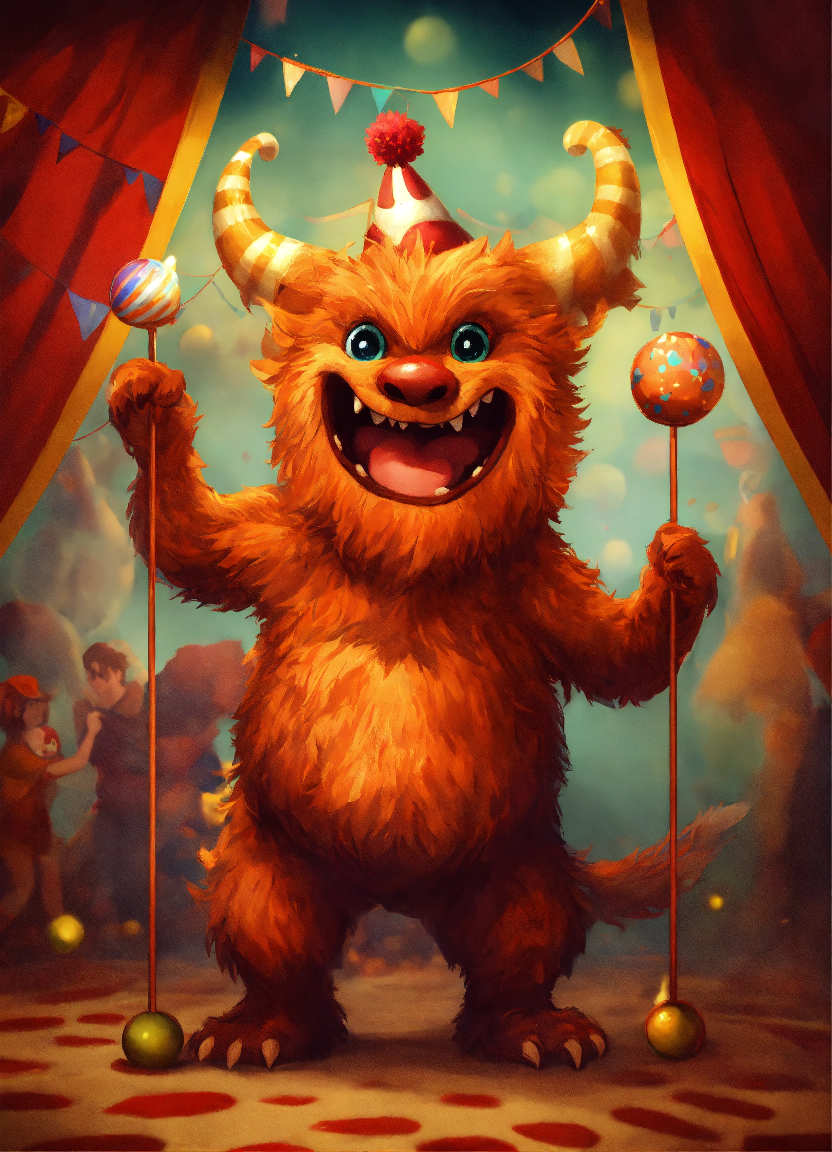 Lexica - An adorable monster in a circus by Rbt. Williams