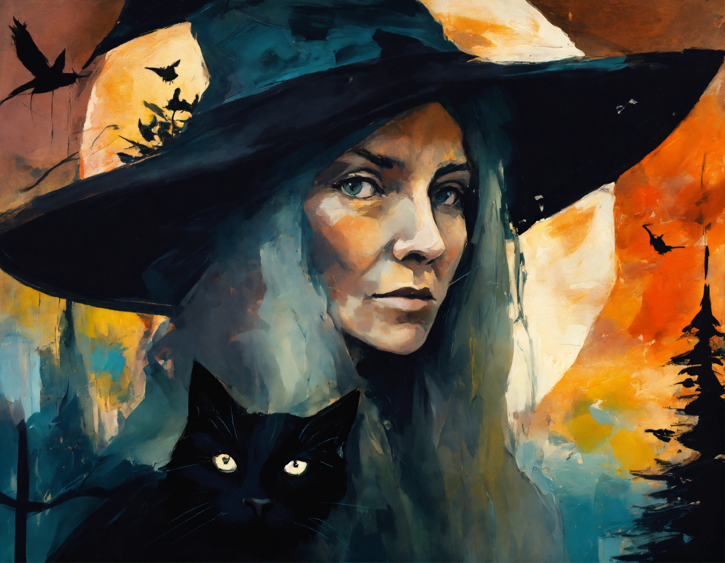 Lexica - Painting in the style of abstract expressionism with the face ...