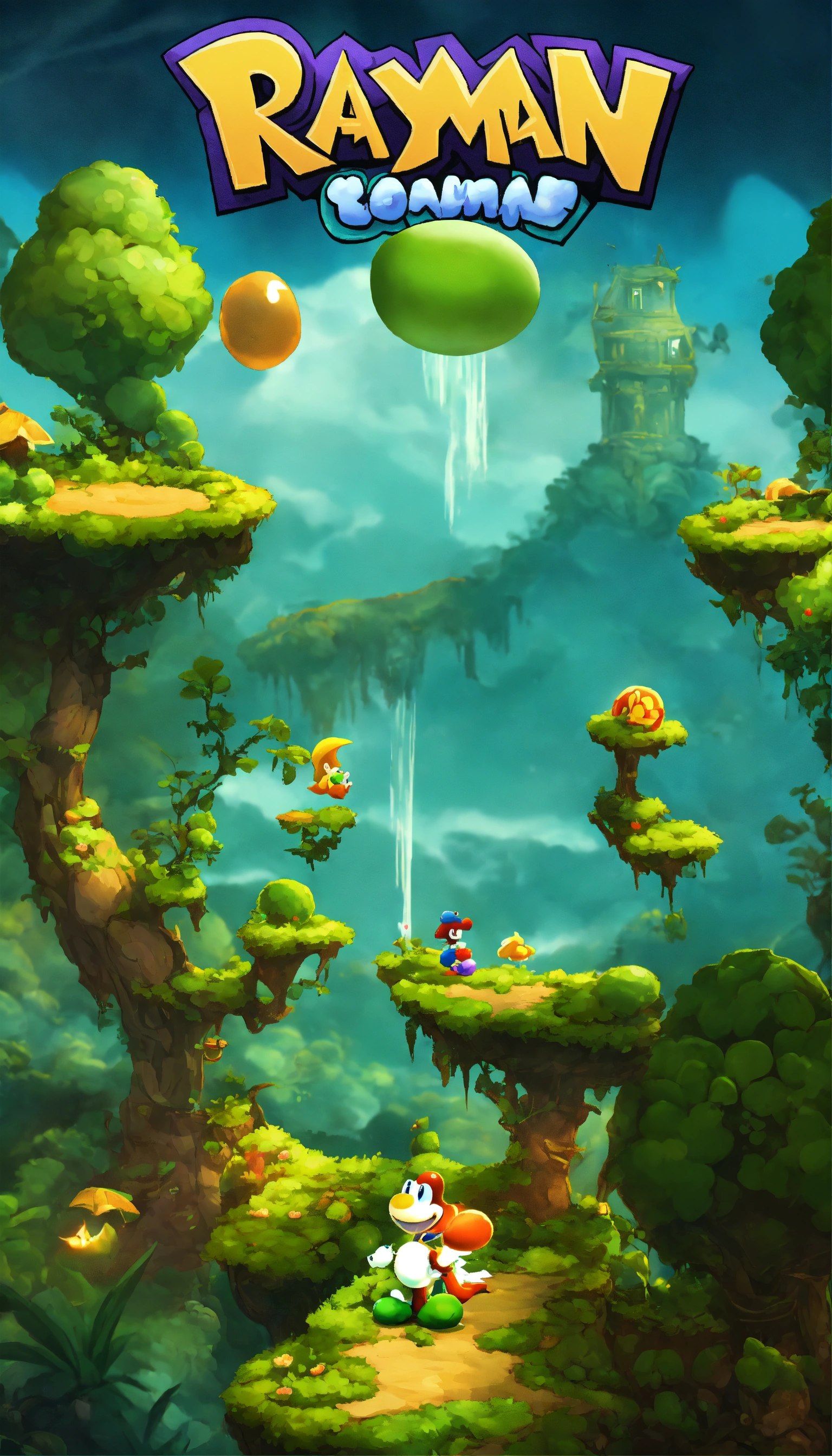 Lexica - Side-scrolling Rayman style platform game featuring Yoshi.