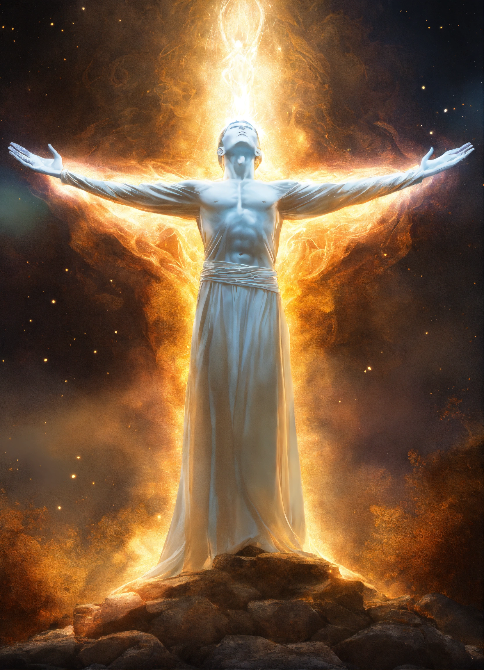 Lexica - Captivating design, spirit man ascend from body, The spirit ...