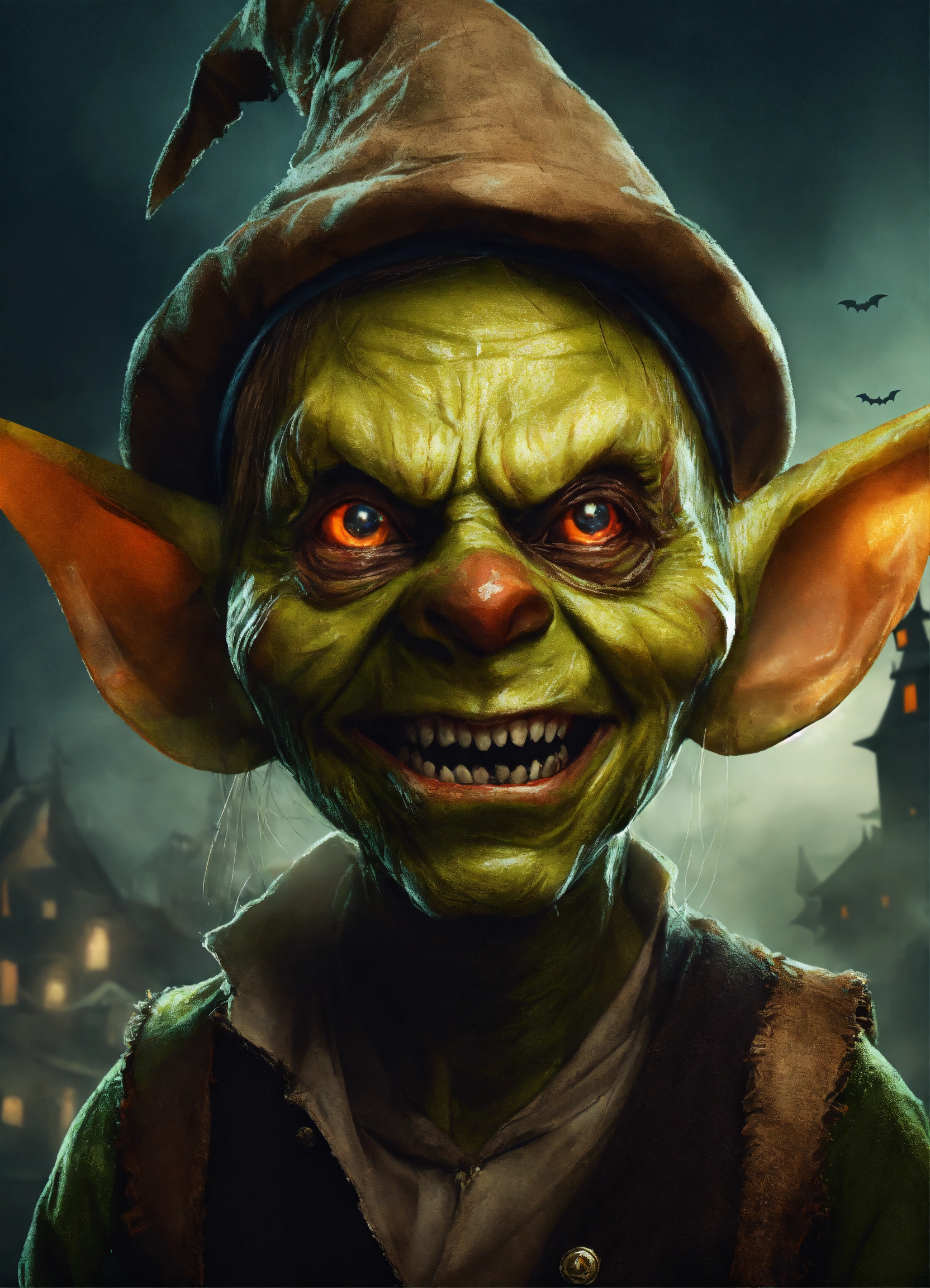 Lexica - Create me the most scary halloween goblin picture