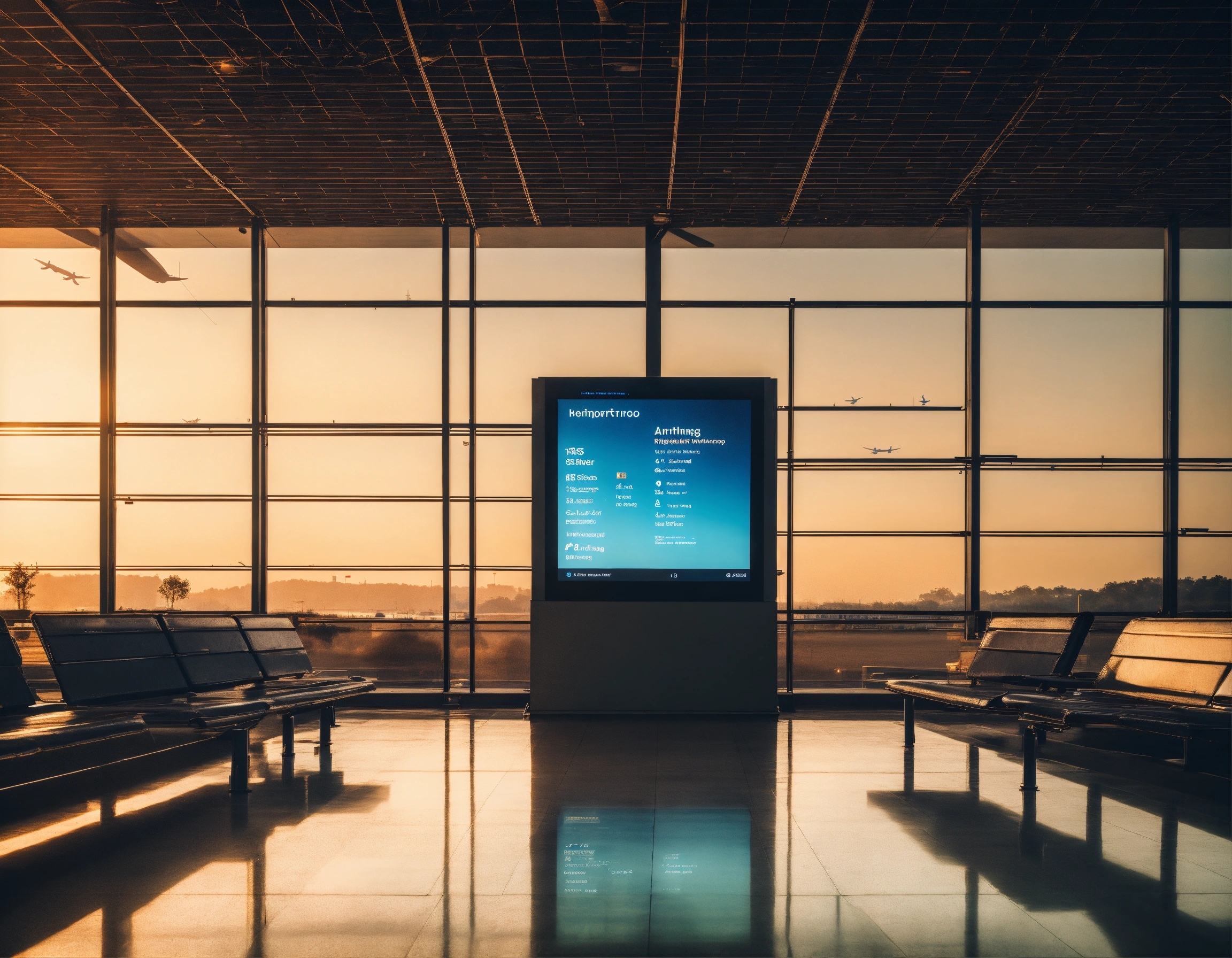 Lexica - Airport Screen Mockup
