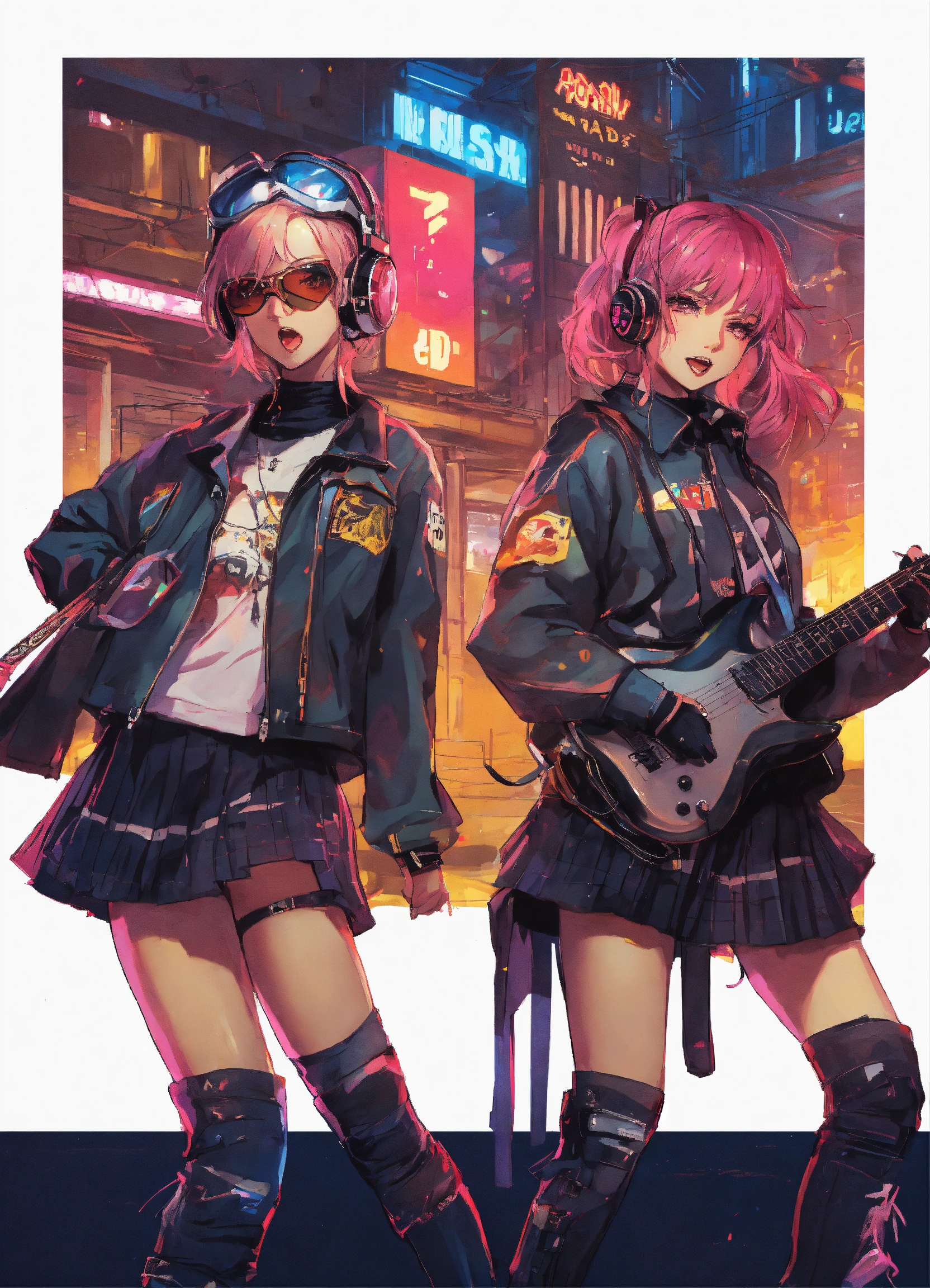 Lexica - Cyberpunk J-pop band with 3 members school girl, silly but ...