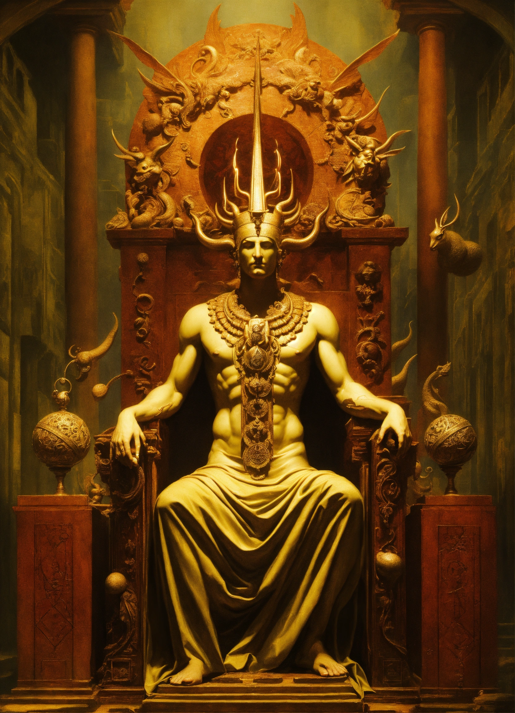 Lexica - Demiurge gnostic art, uroboros