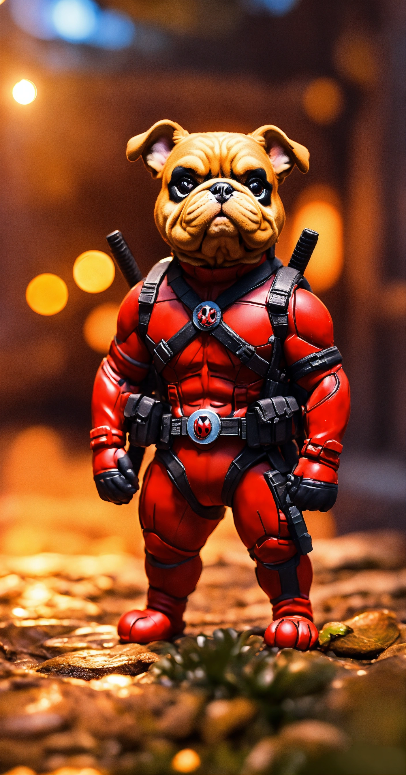 Lexica - Cute bulldog adventure figure, deadpool themed squirrel ...