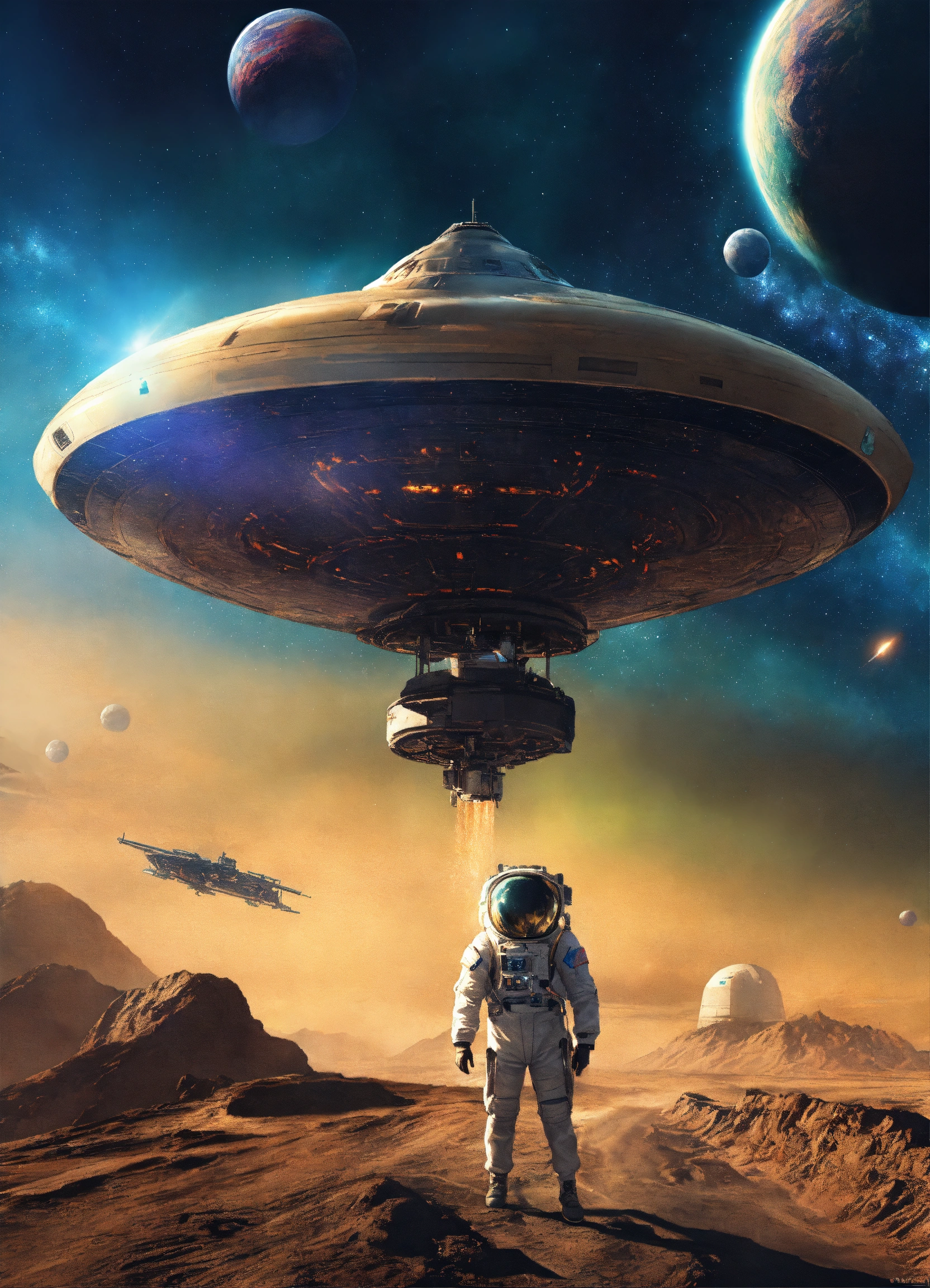 Lexica - Genera una imagen de un alien manejando y piloteando una nave ...