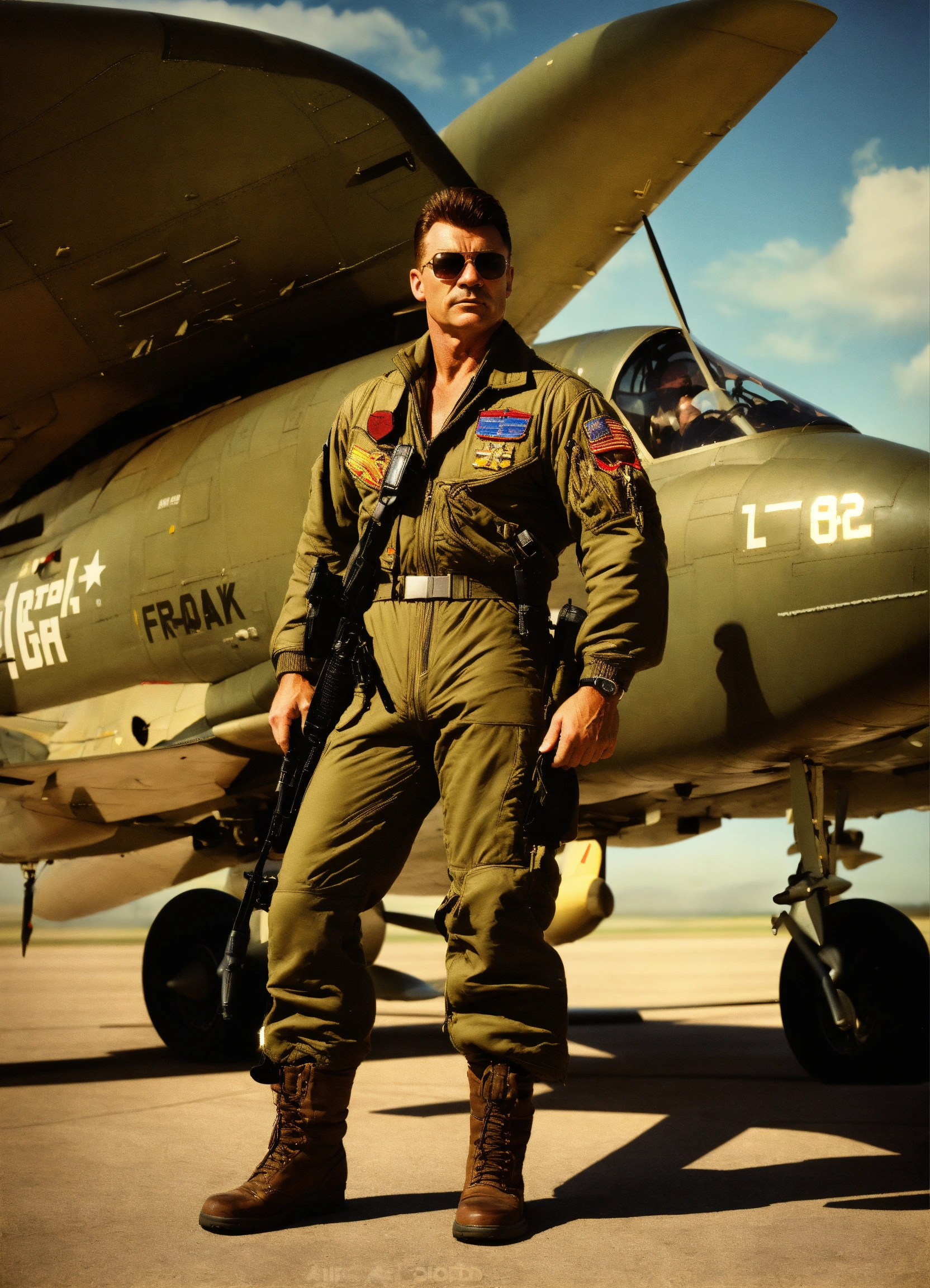 Lexica - Frank frazetta character, Top Gun fighter pilot, musclebound ...