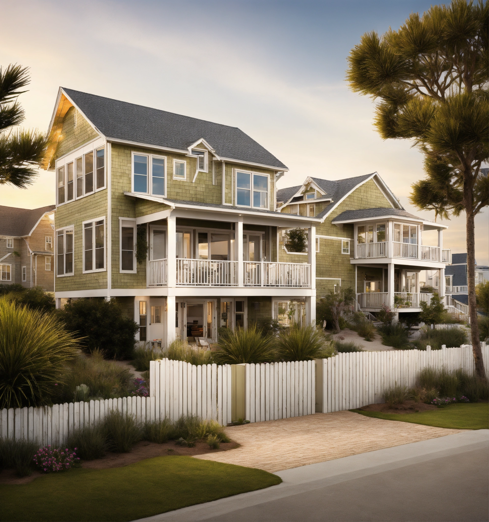 Lexica - Beach houses complex/community, 2 stories, with balconys ...