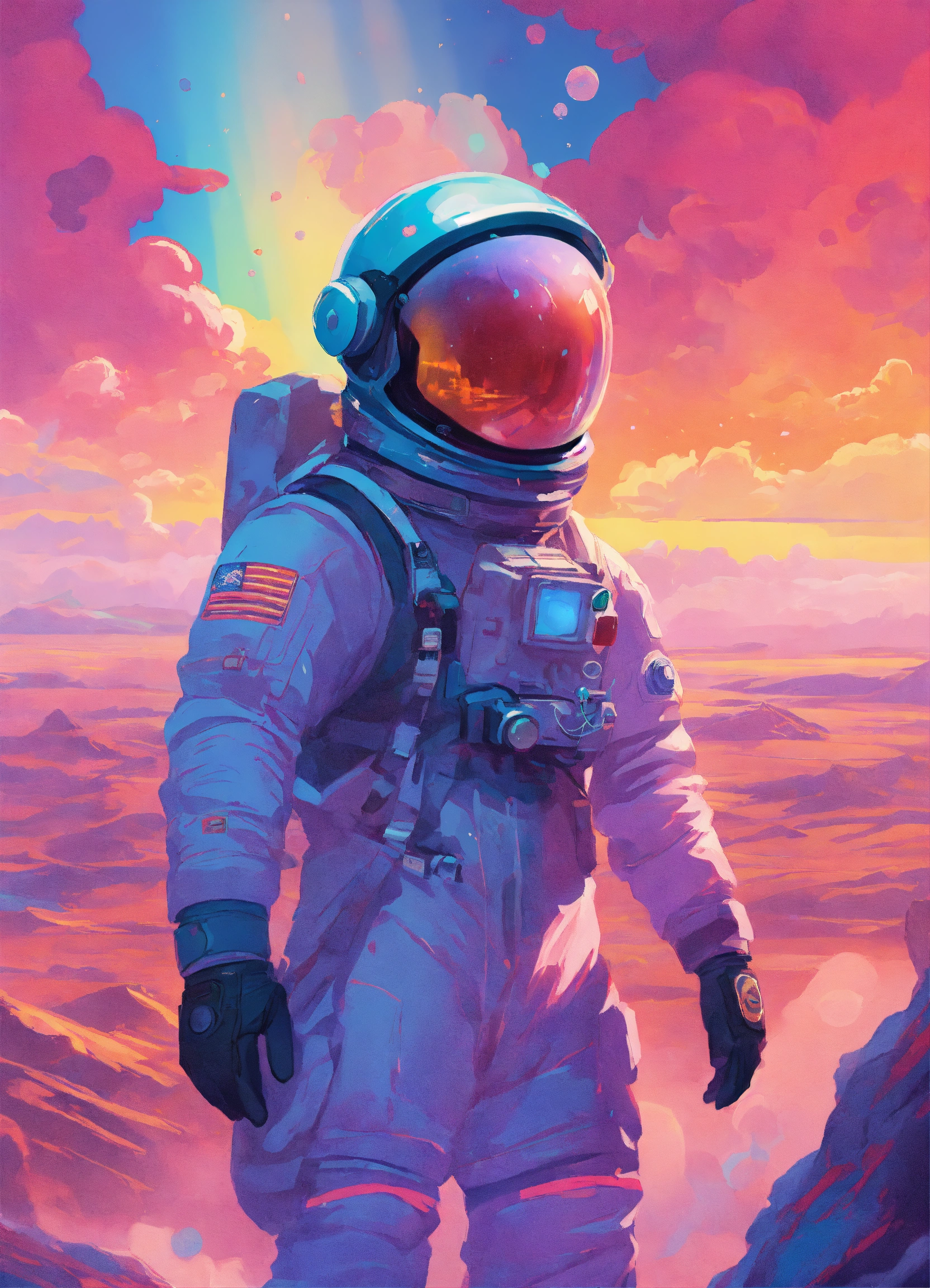 Lexica - Highly detailed portrait of an astronaut. bright and cheerful ...