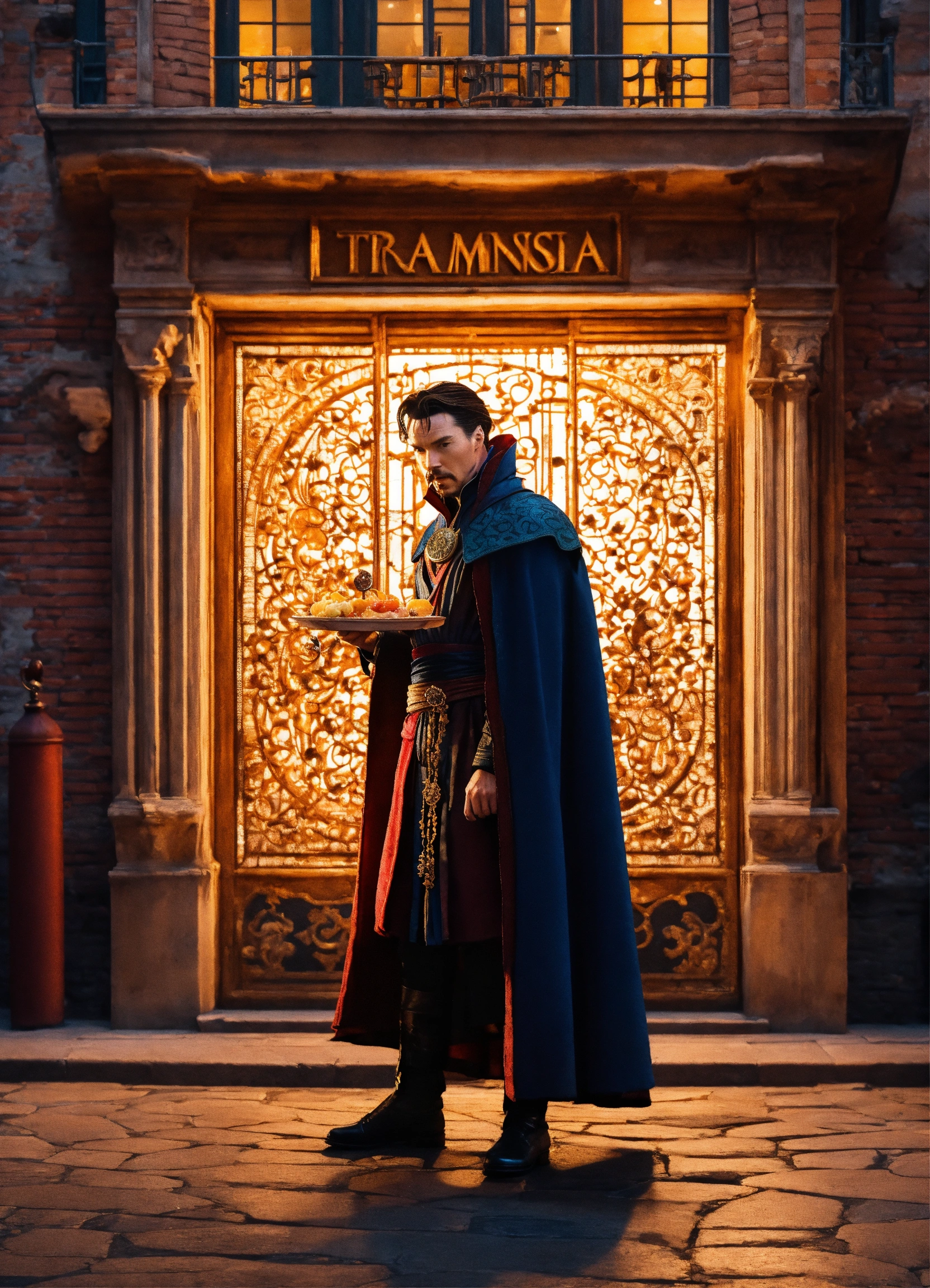 Lexica - Doctor strange standing in front of the Venezia gondol. He is ...