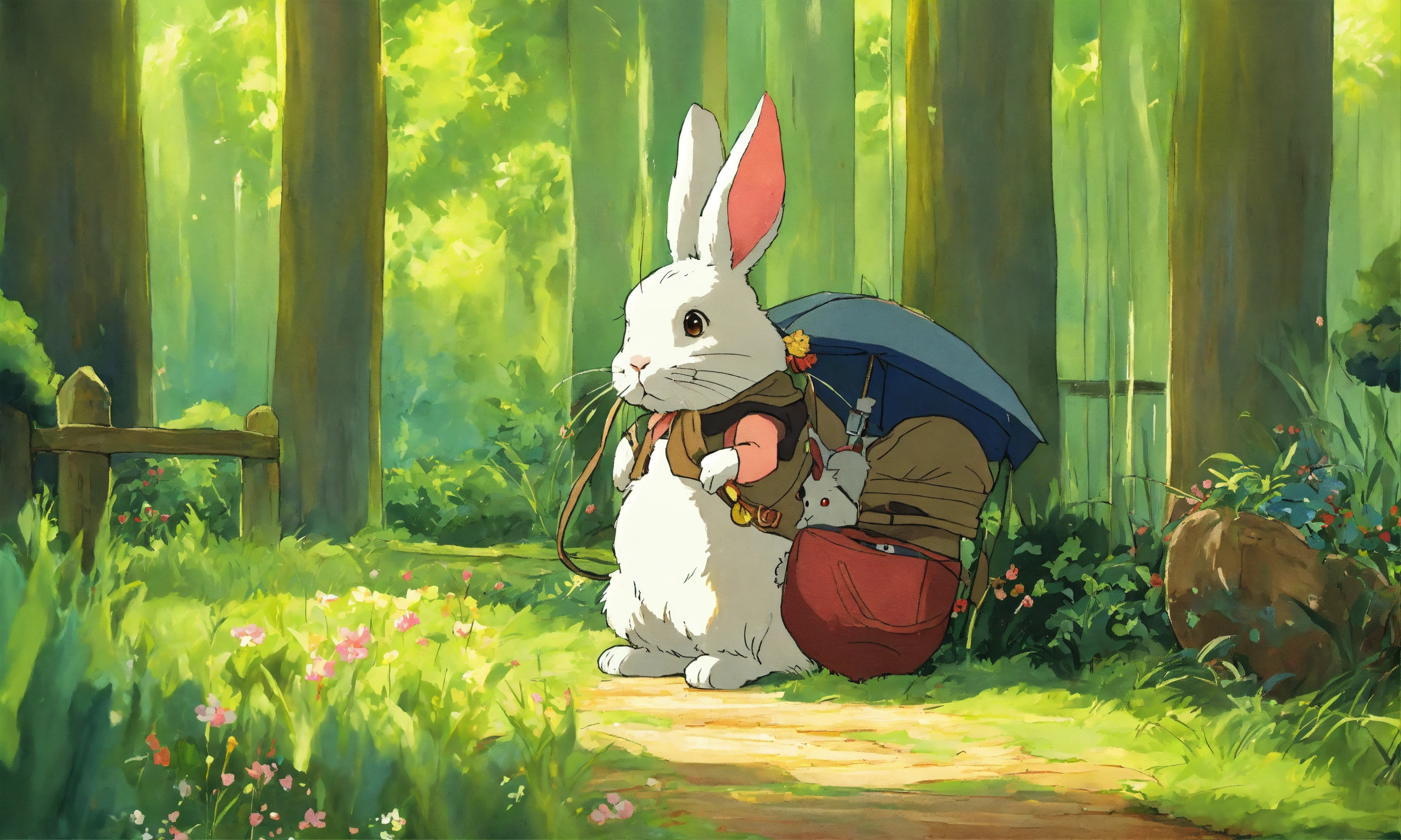 Lexica - Studio ghibli art of a rabbit