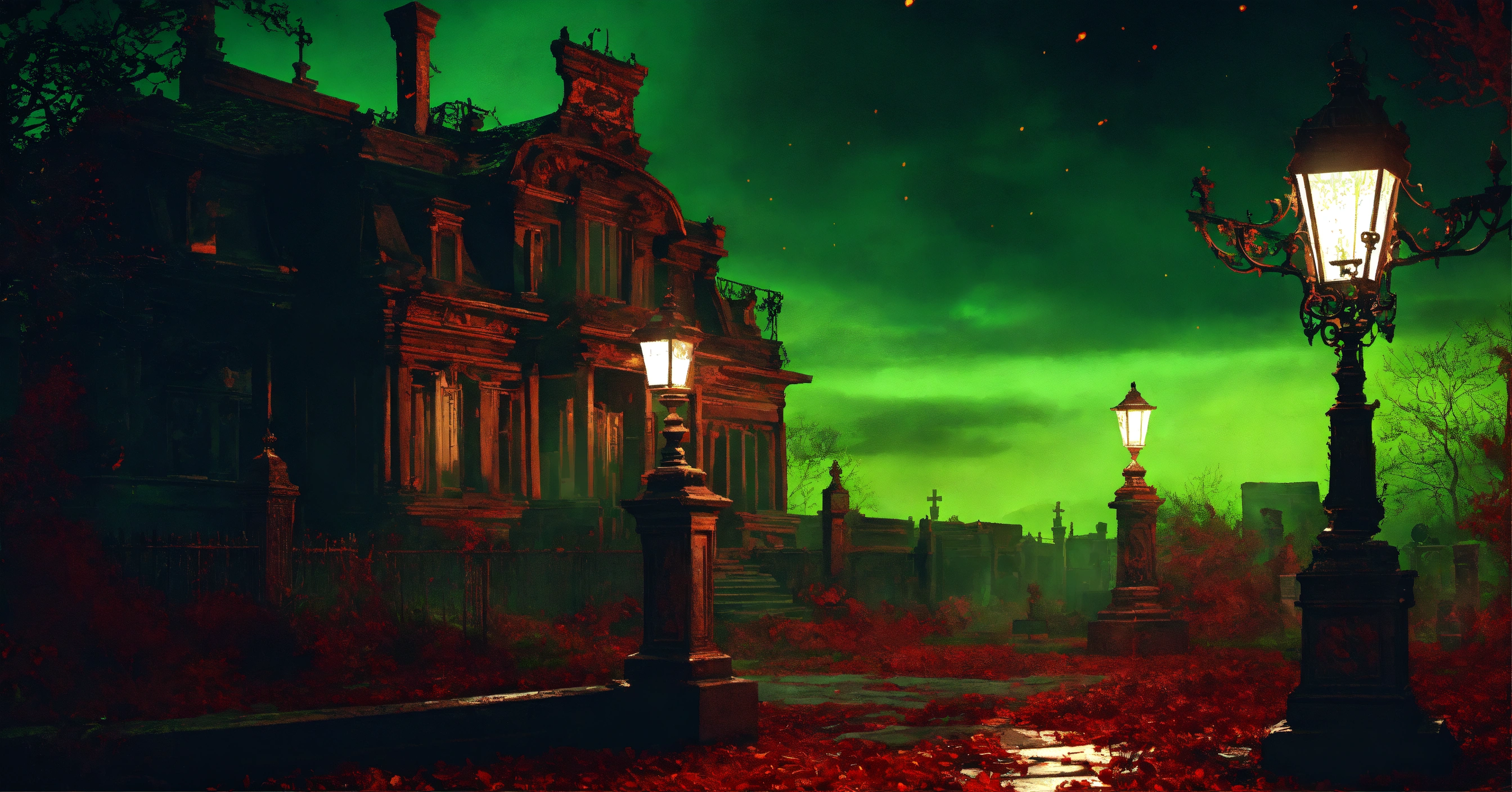 Lexica - Abandoned spooky mansion, urbex, green creepers, Victorian ...