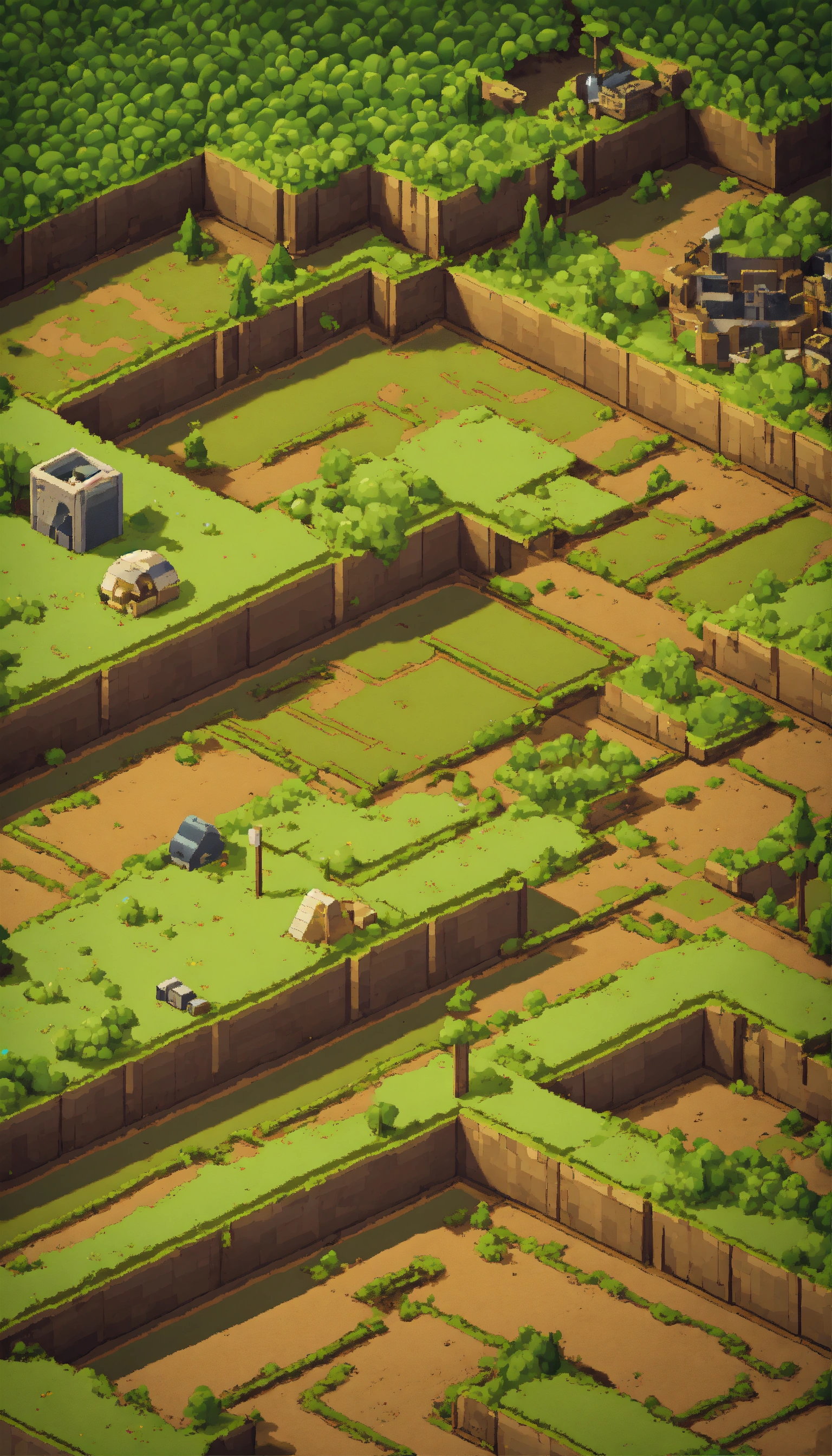 Lexica - Isometric top down close up zoomed in simple blocky pixel ...