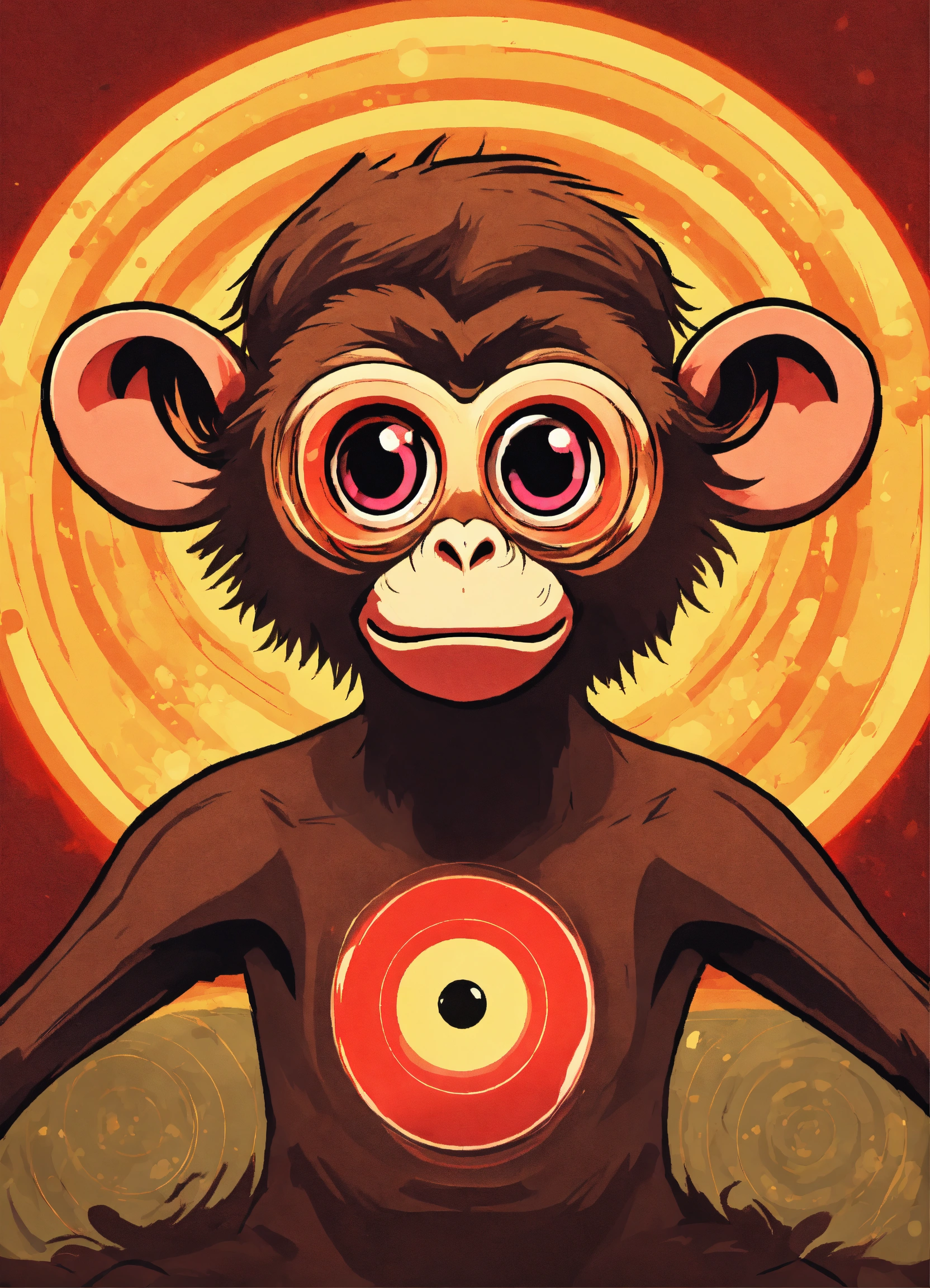 Lexica - Hypnotized monkey dancing, brainwashed, mind controlled, with ...