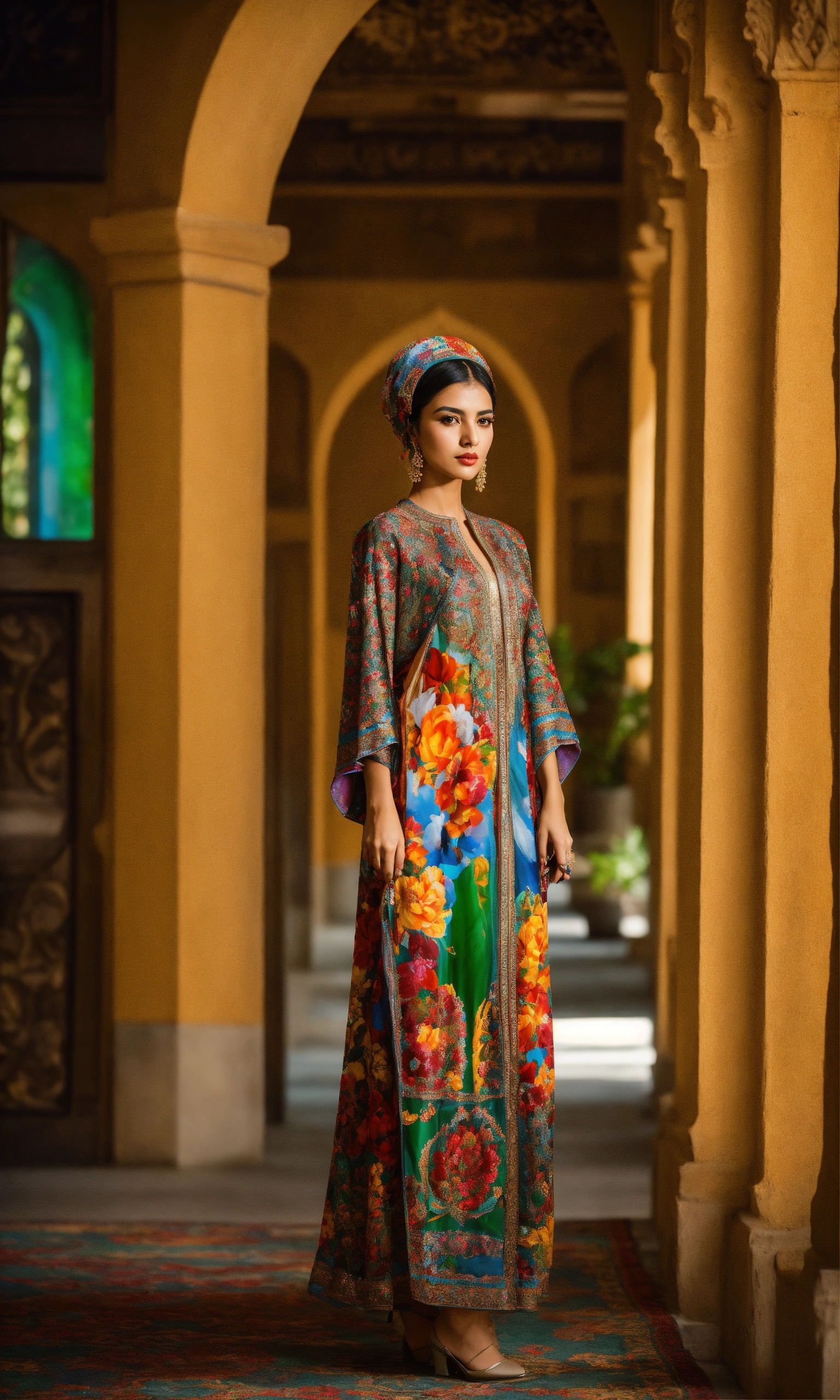 Lexica - Iranian girl , Luxery dress ,in NASIR AL MOLK MASQU ...