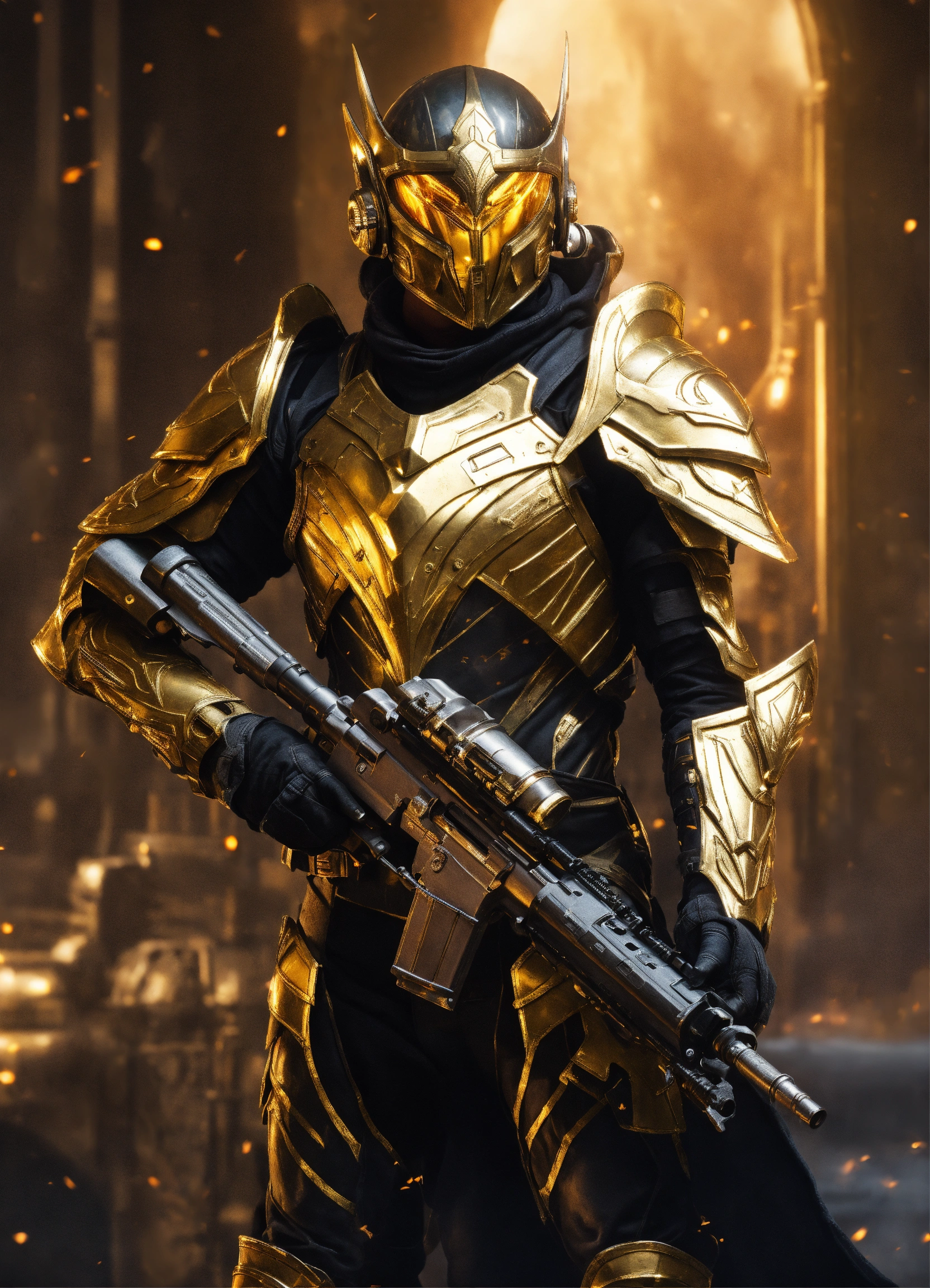 Lexica - High elf sci fi soldier wearing heavy sci fi elven armor ...