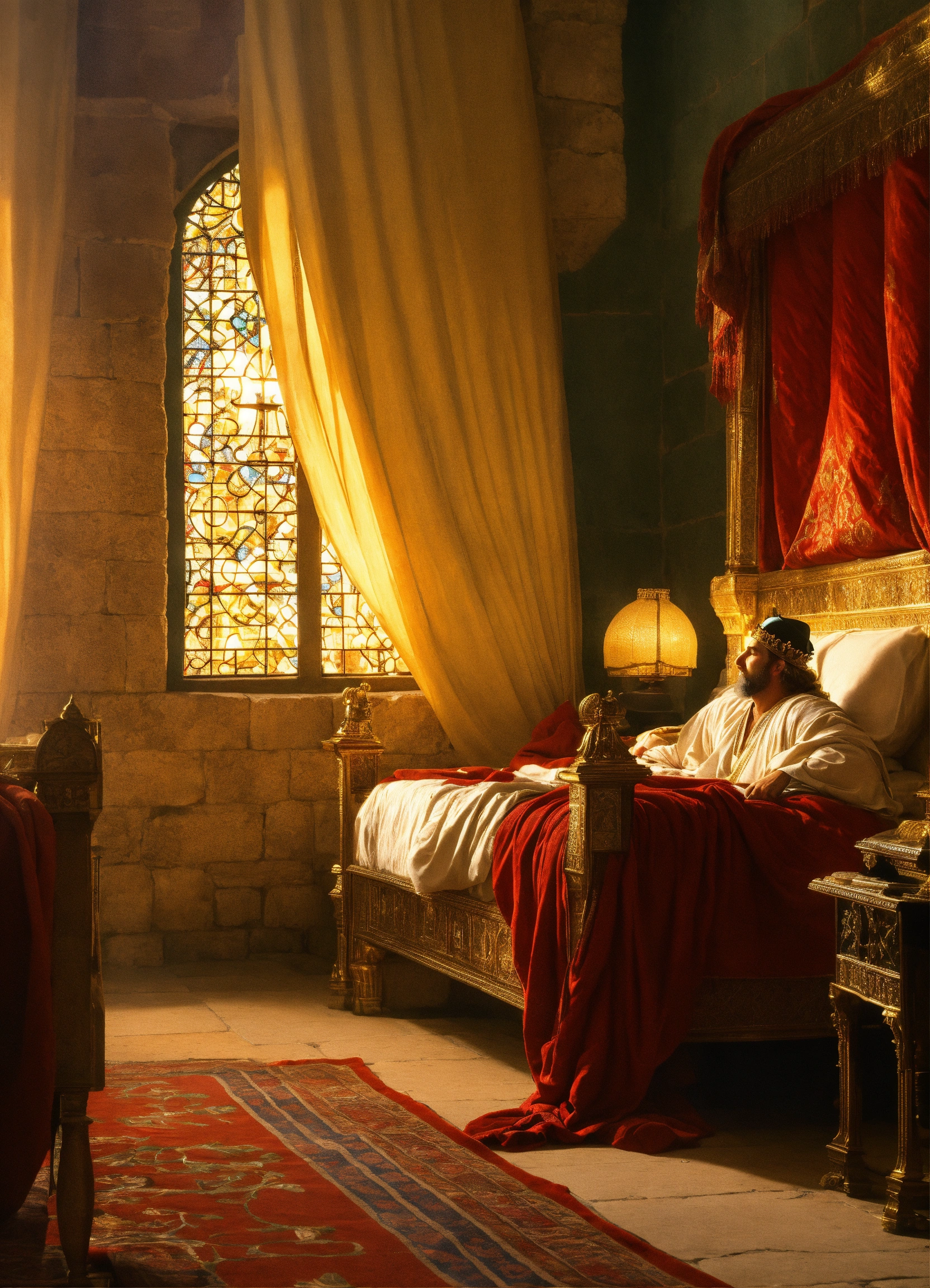 Lexica - King David Wake up From his bed at the palace Jerusalem