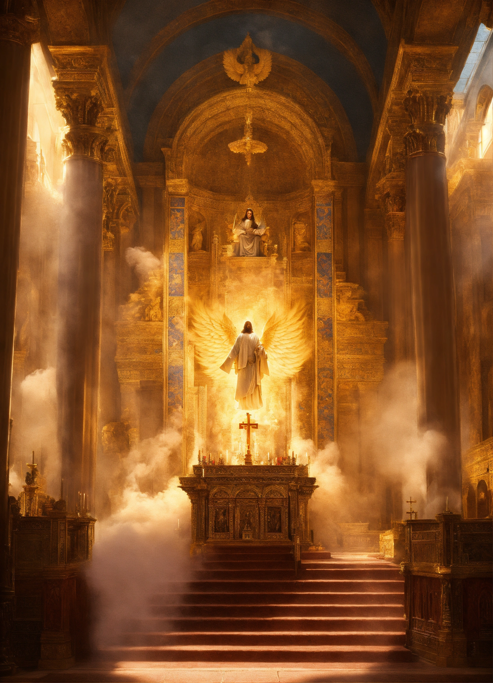 Lexica - Jesus Christ high and exalted and seated on a throne and the ...