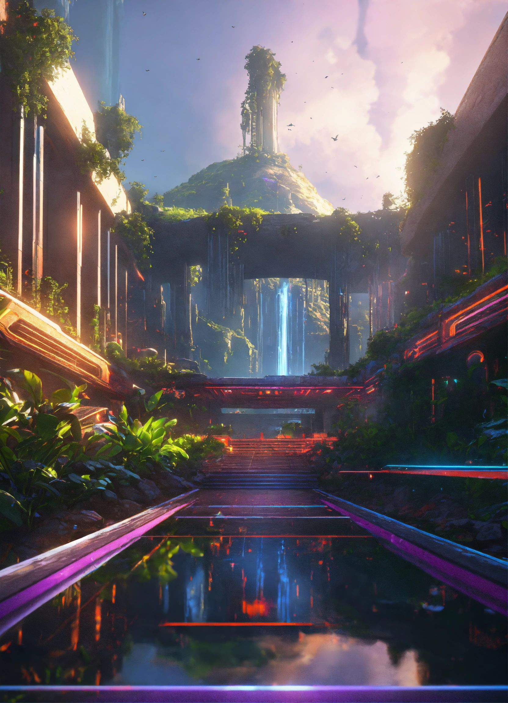 Lexica - Highly detailed futuristic fantasy architecture , spaceship ...