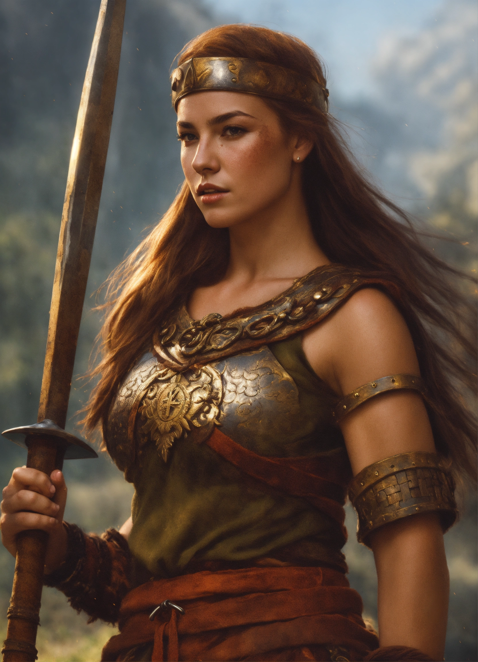 Lexica - Germanic barbarian warrior woman