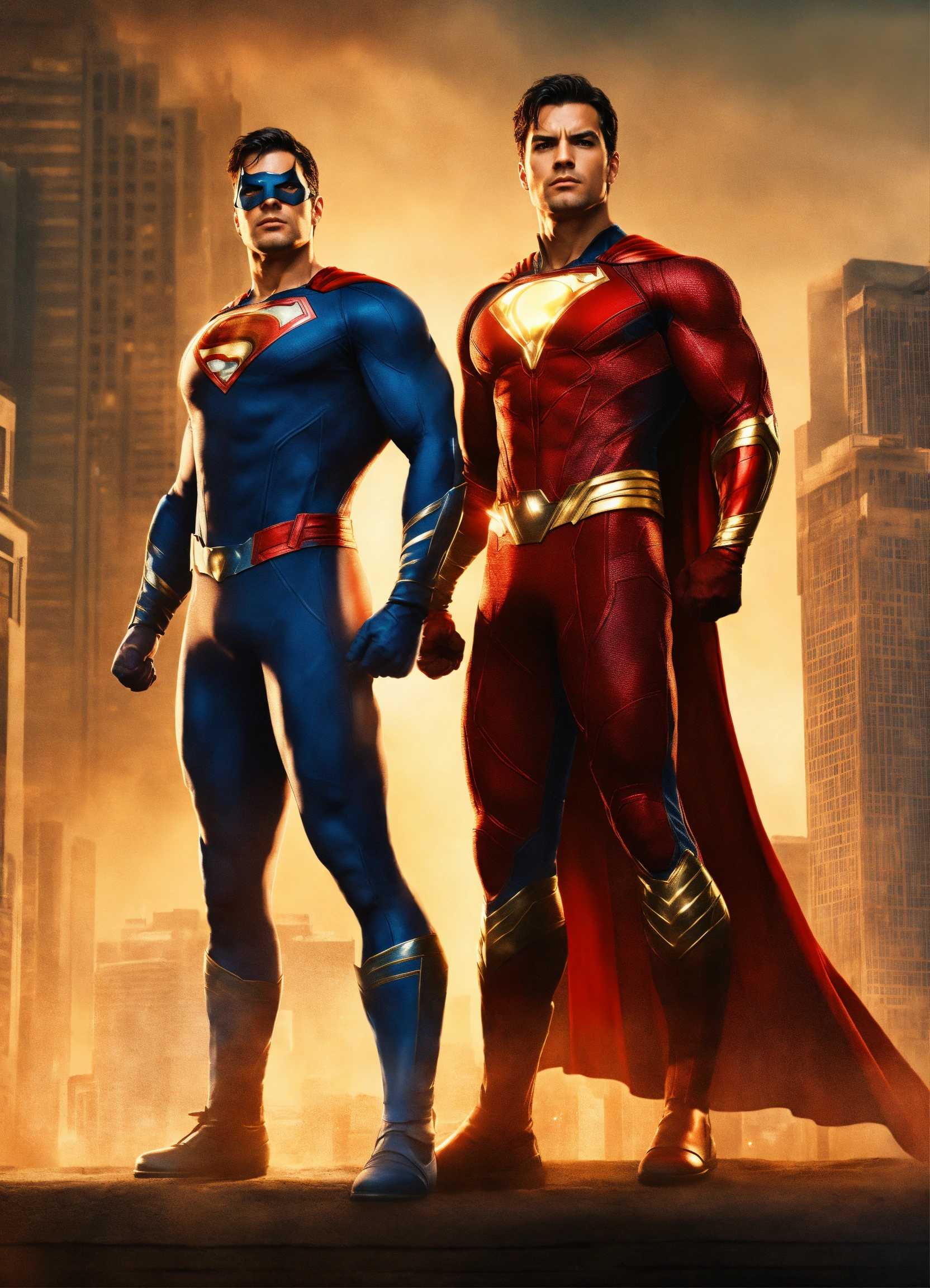 Lexica - Superhero style, two superheroes, superhero, two superheroes ...