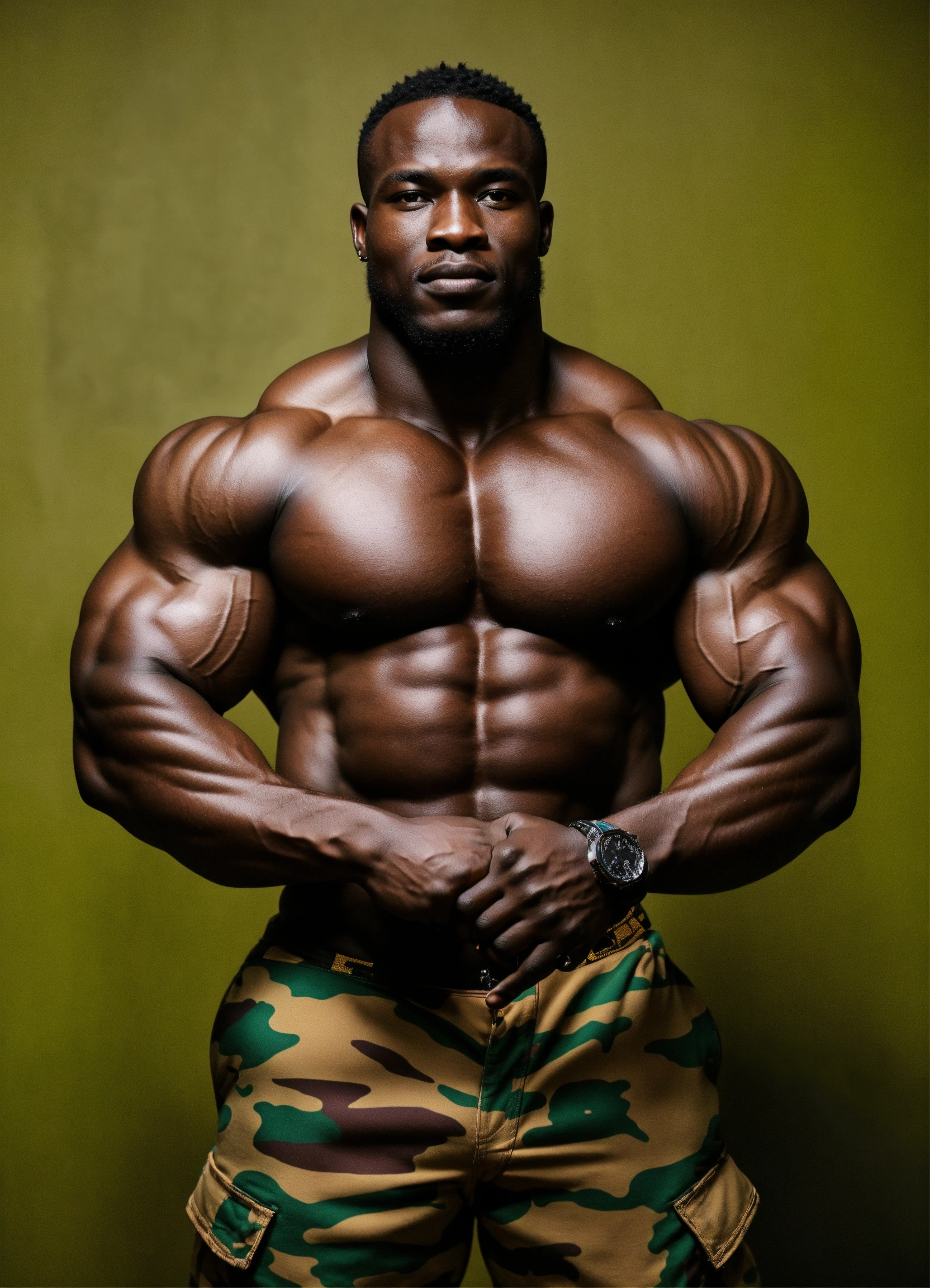 Lexica - 30-year-old Senegalese man with big muscles, big bodybuilder ...